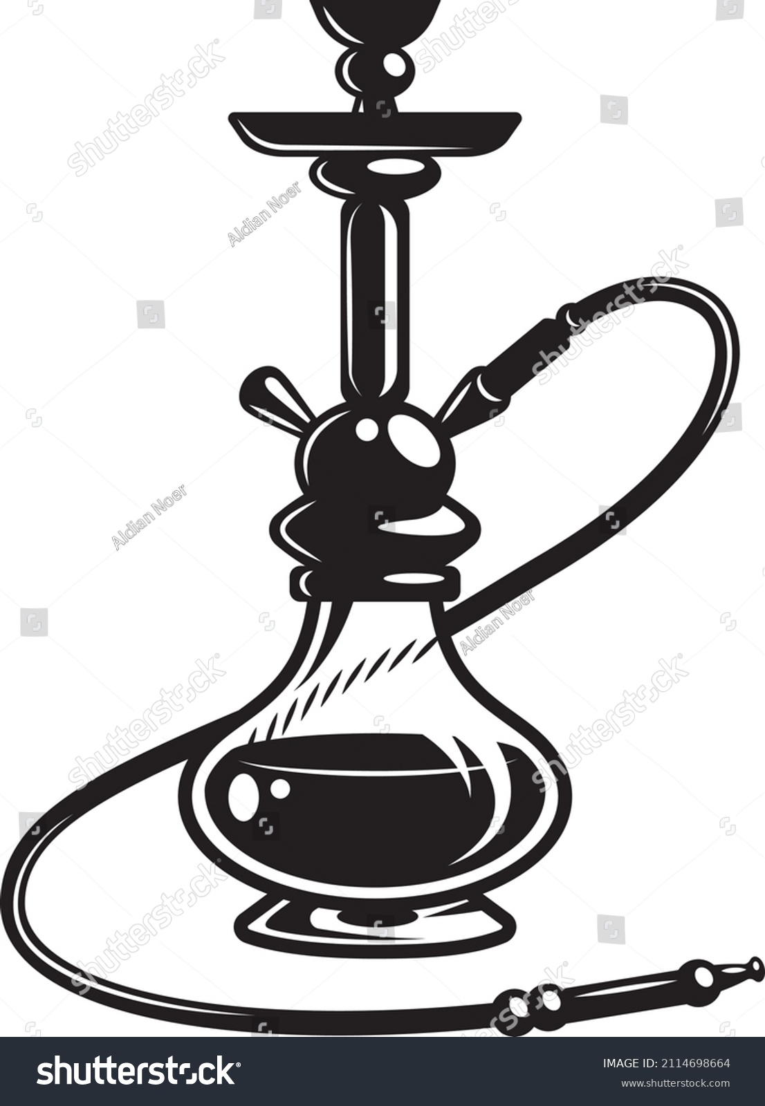 Shisha Vector Illustration Image Stock Vector (Royalty Free) 2114698664