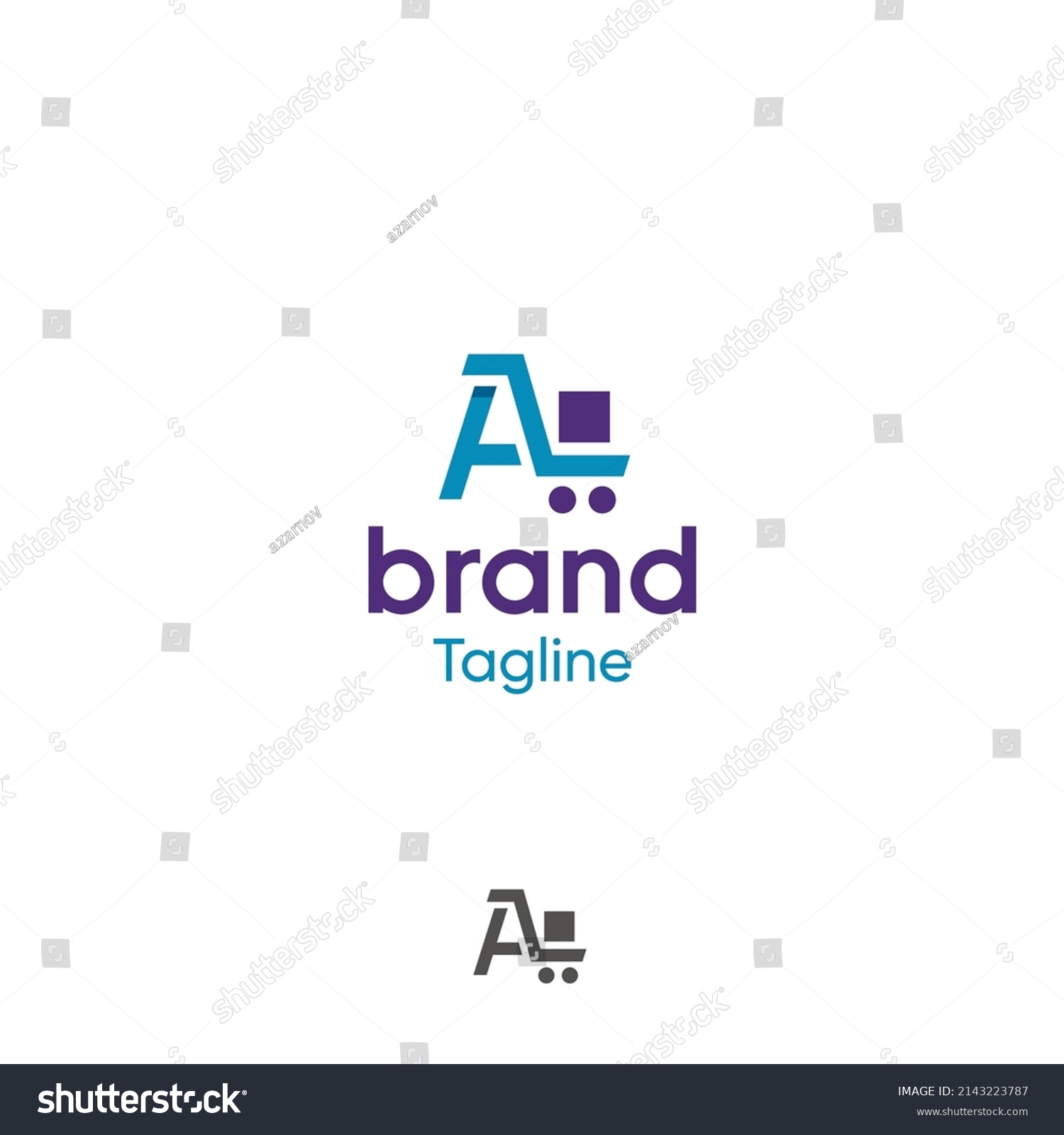 Shop Carts Goods Purchase Vector Logo Stock Vector (Royalty Free ...