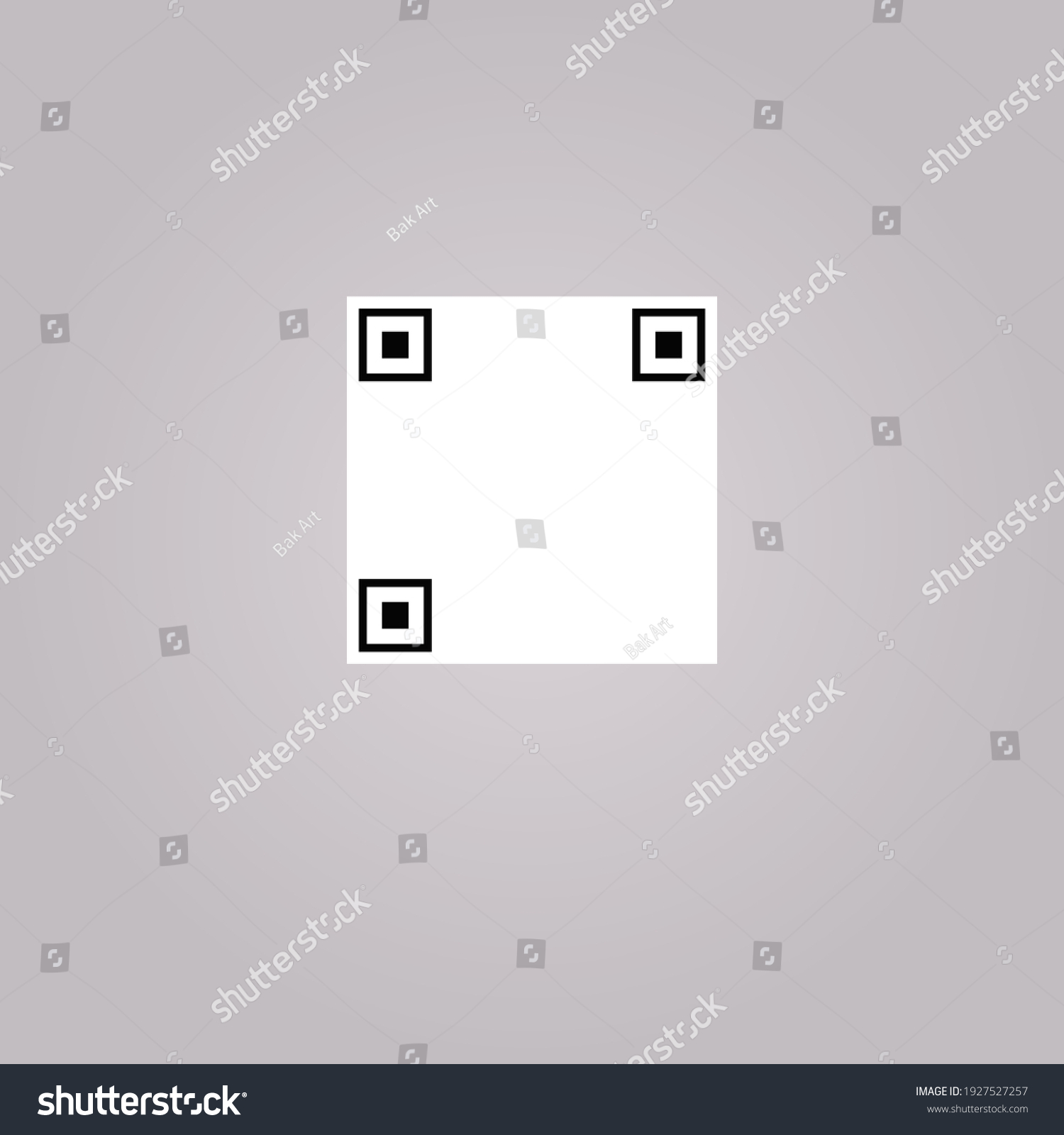 Simple Barcode Vector Middle Empty Your Stock Vector (Royalty Free ...