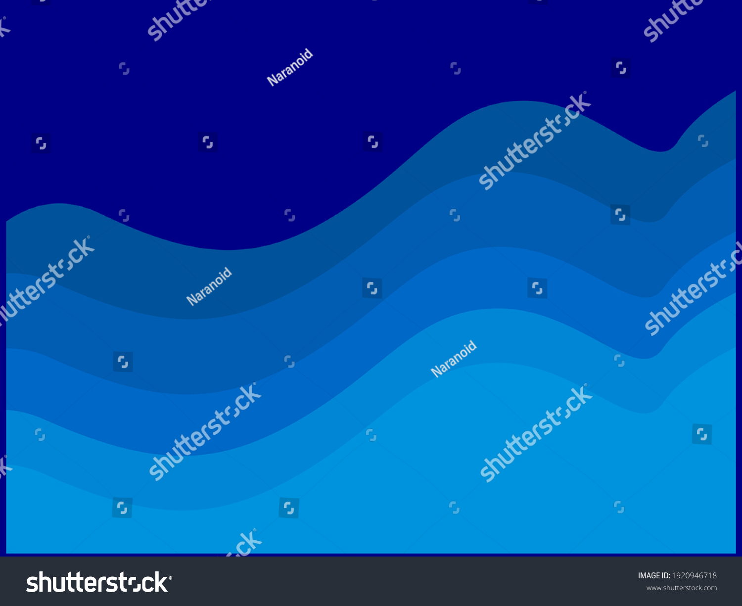 Simple Blue Wave Shaped Background Stock Vector (Royalty Free ...