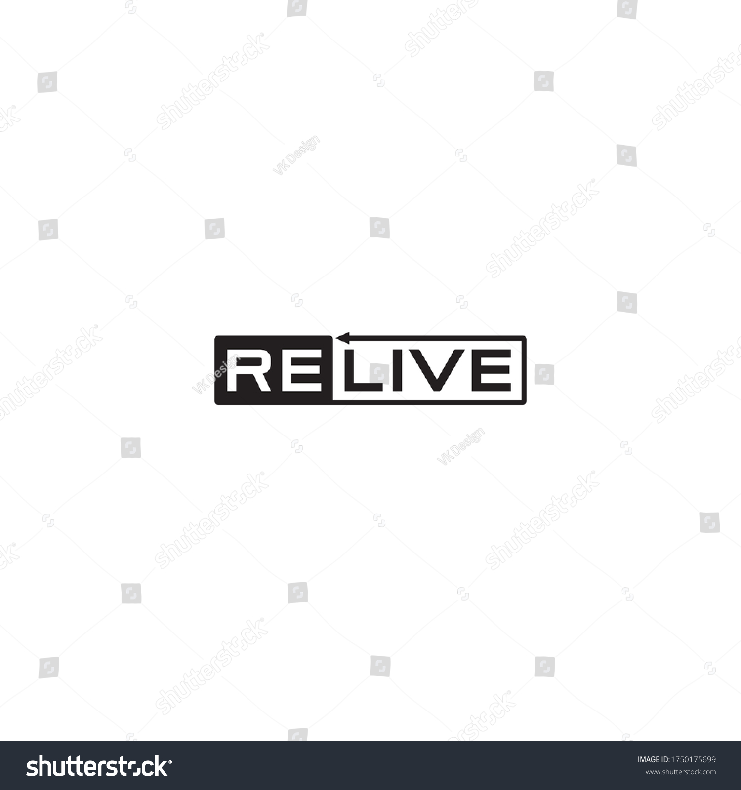Simple Relive Wordmark Logo Design Stock Vector (Royalty Free ...