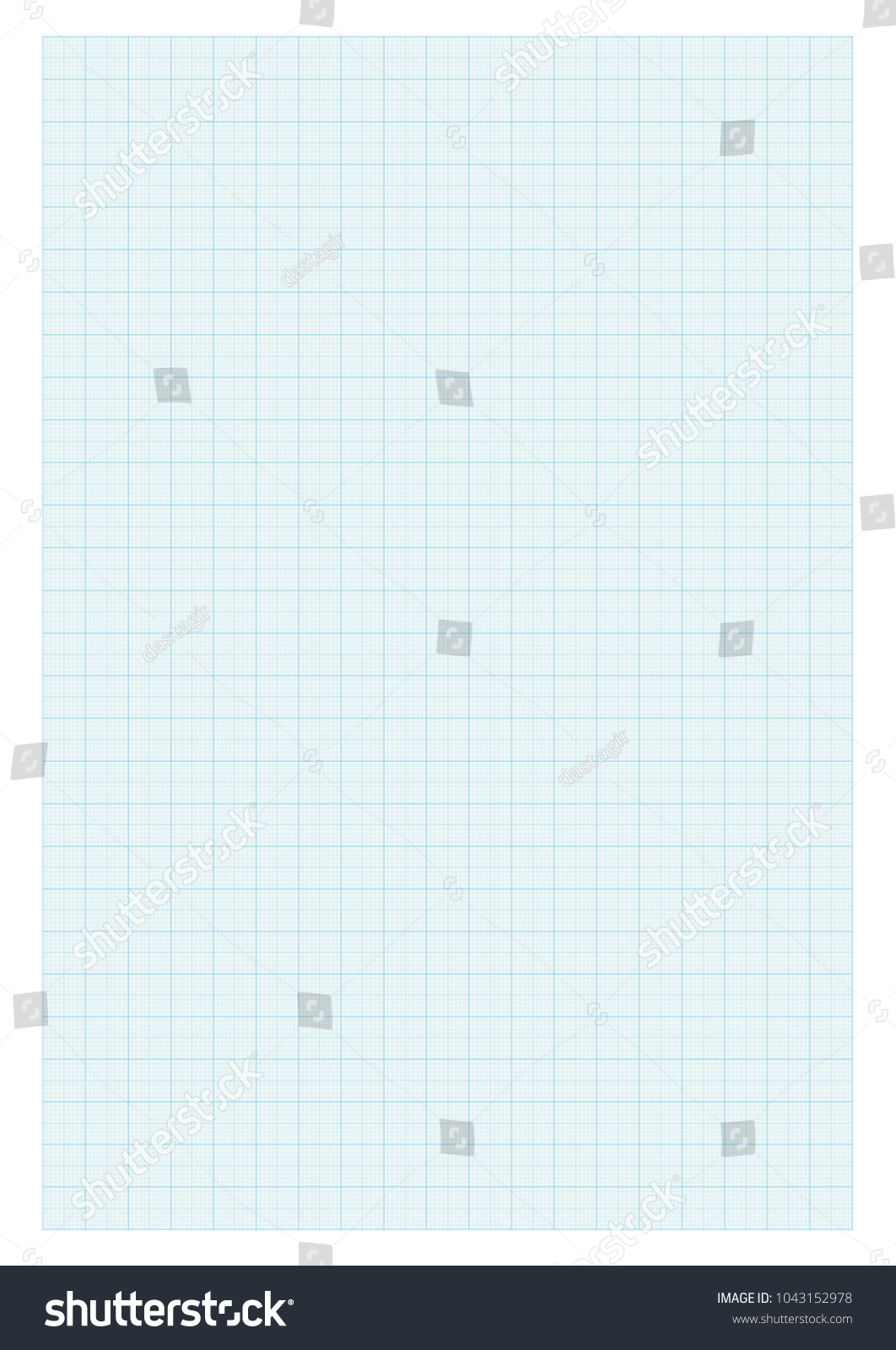 A4 Size Graph Paper Blue Stock Vector (Royalty Free) 1043152978 ...