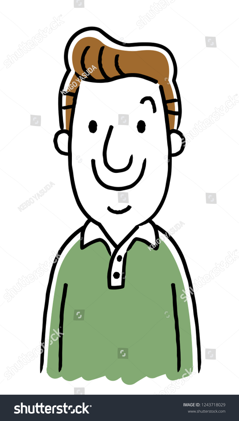 Slender Man Stock Vector (Royalty Free) 1243718029
