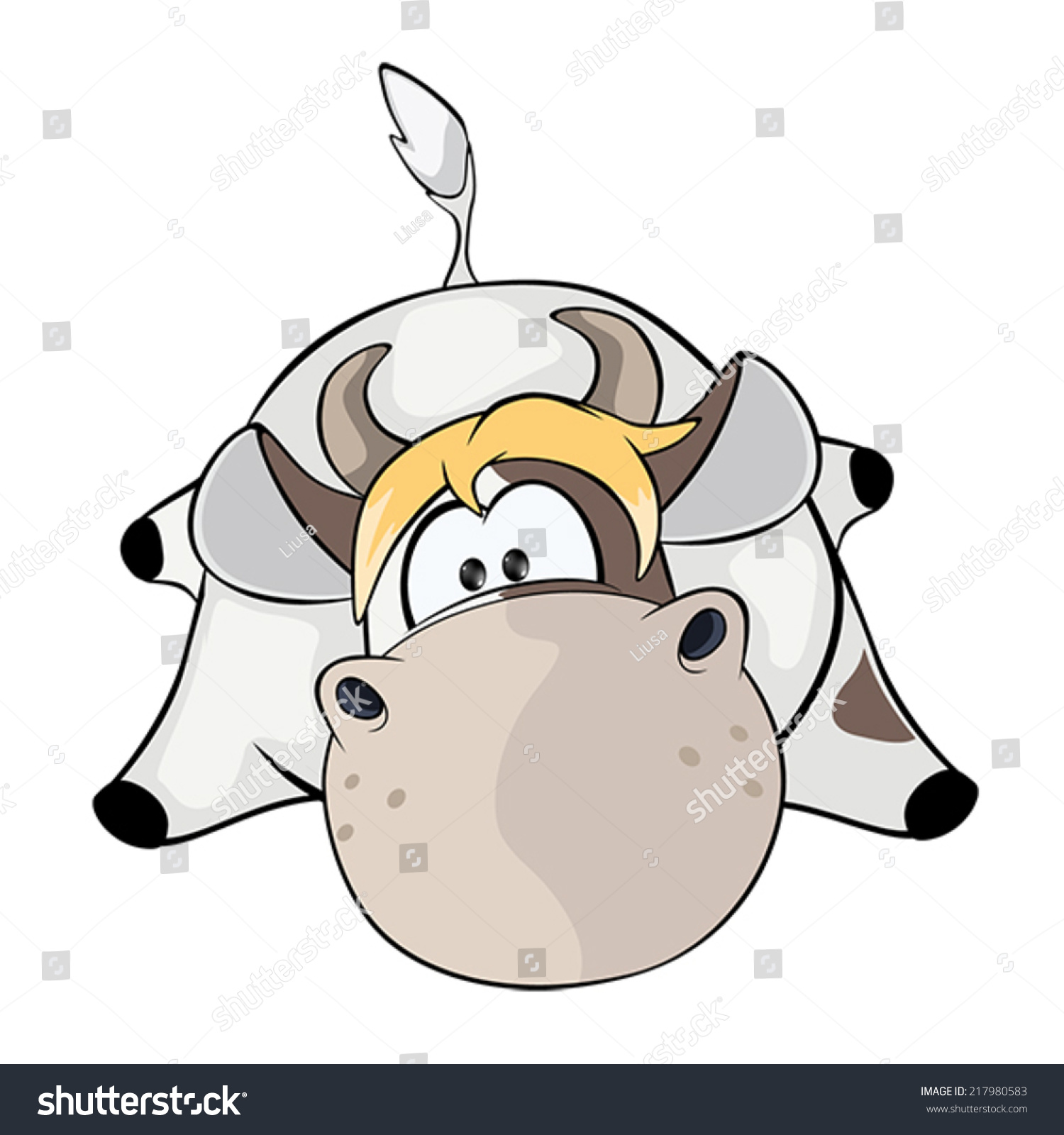 Small Cow Cartoon Stock Vector (Royalty Free) 217980583
