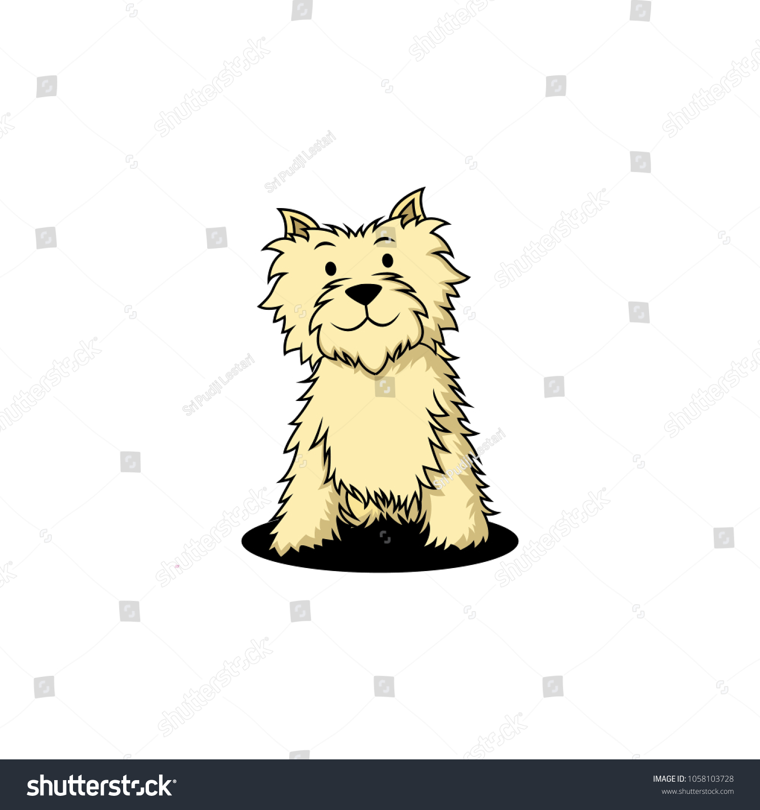 Small Doodle Dog Vector Illustration Stock Vector (Royalty Free ...