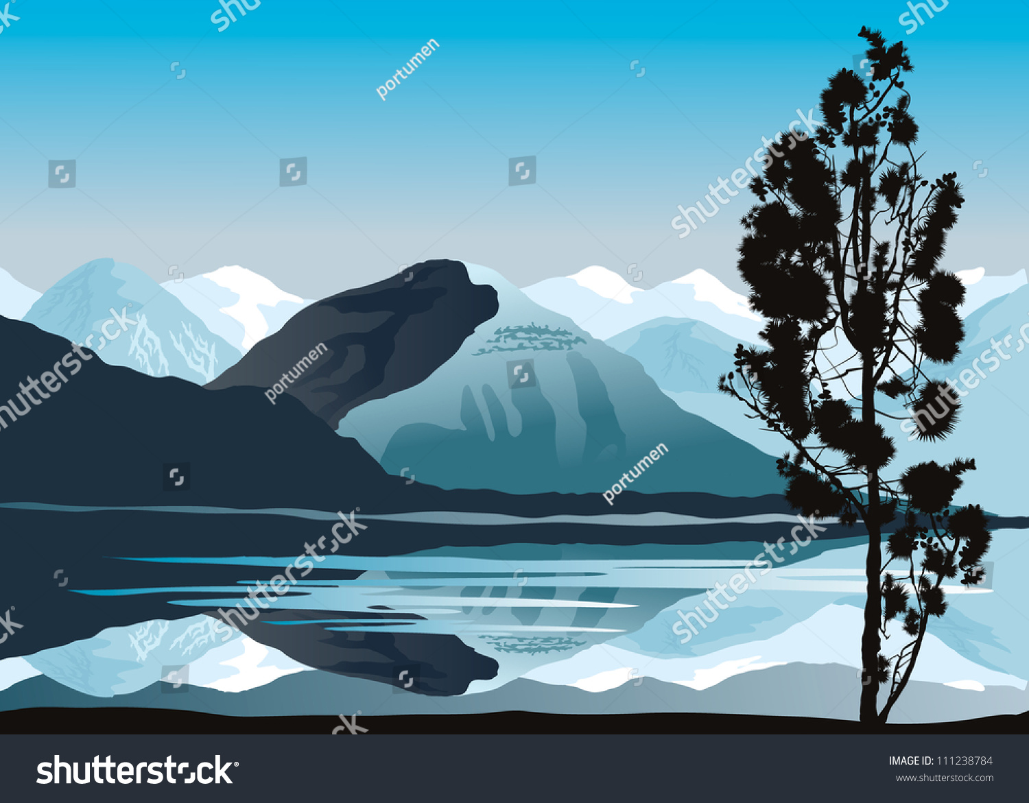 Snowy Mountain File Illustrator 10 Stock Vector (Royalty Free ...