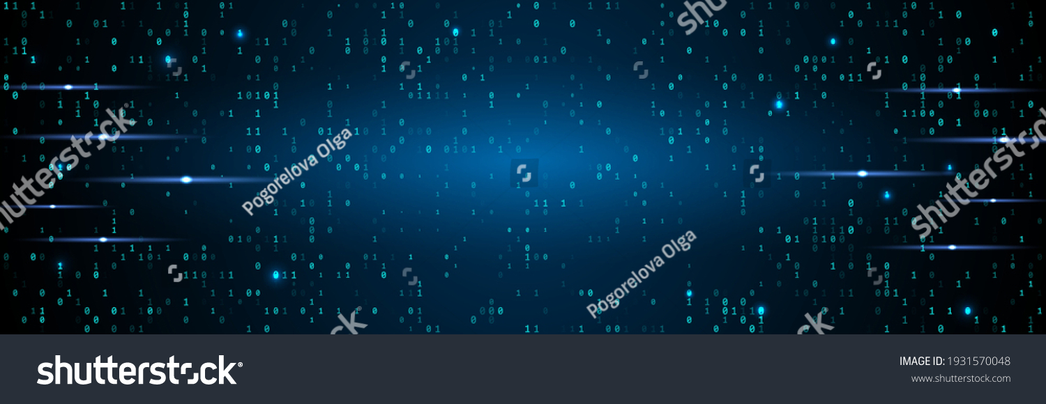 Stream Binary Code On Screen Computer Stock Vector (Royalty Free ... Stream Binary Code On Screen Computer Stock Vector (Royalty Free ...