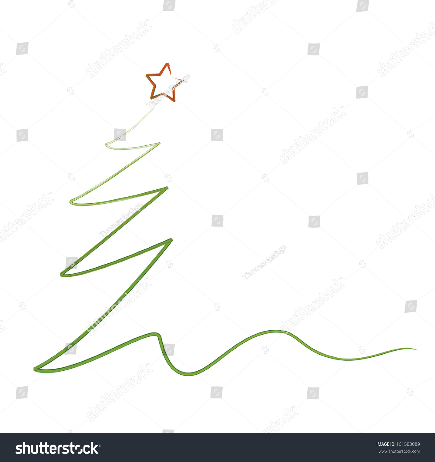 Stylized Christmas Tree Vector Eps 10 Stock Vector (Royalty Free ...