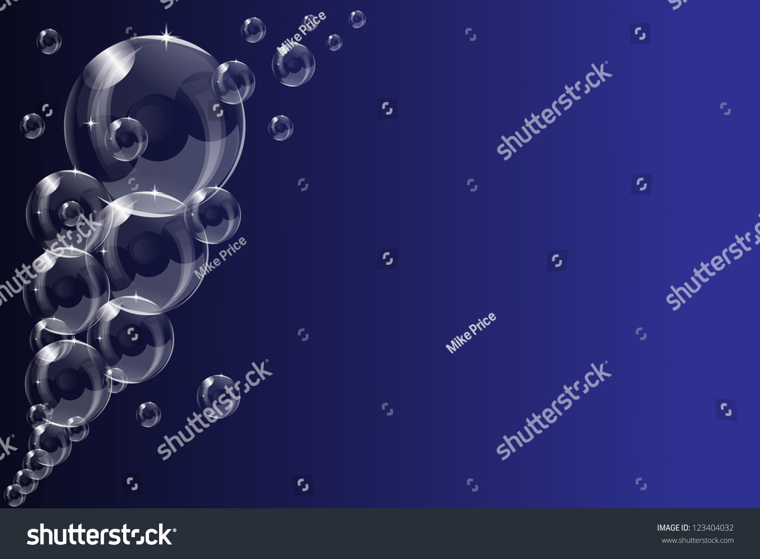 Transparent Soap Bubble Background Design Room Stock Vector (Royalty ...