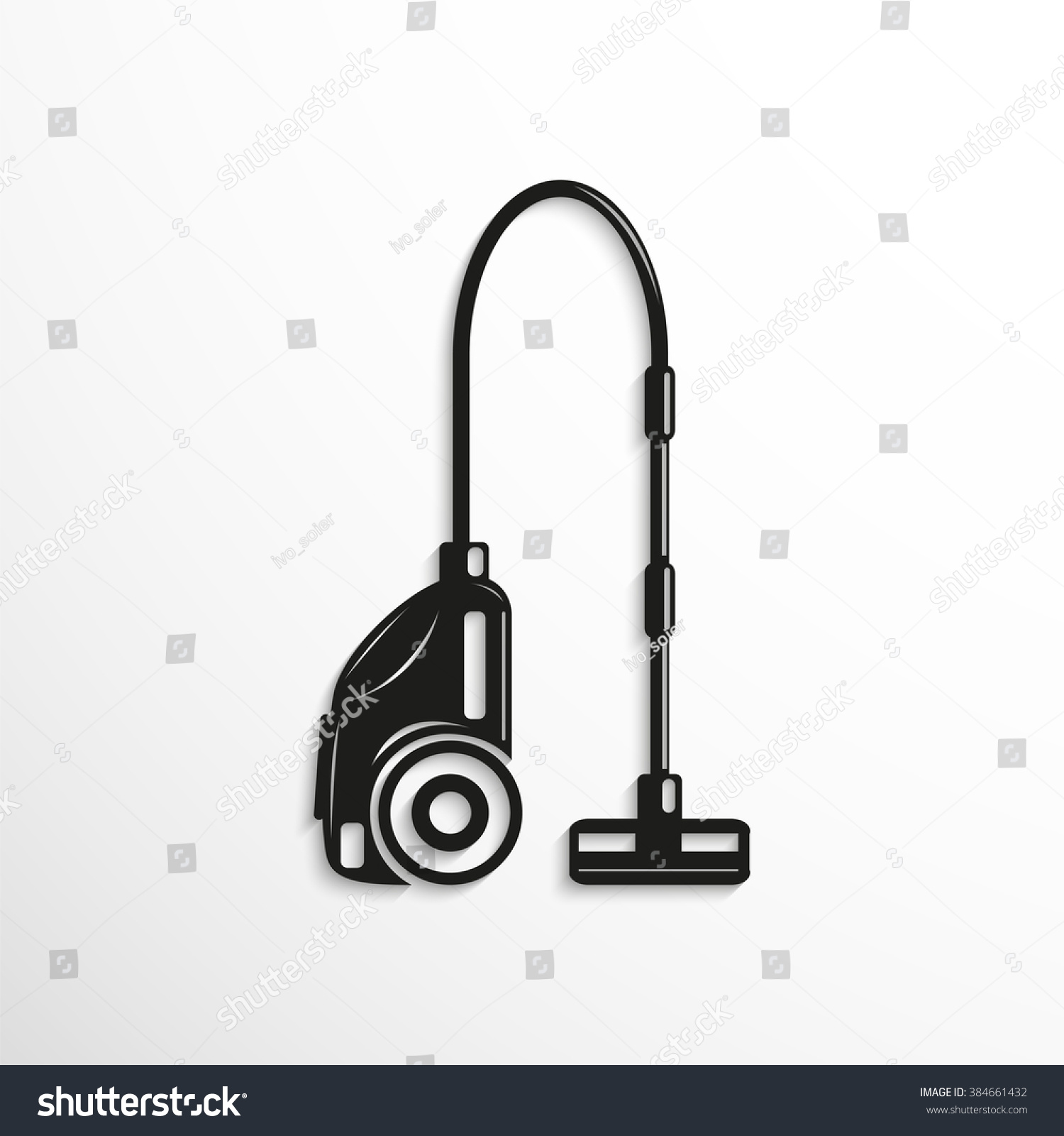 Vacuum Cleaner Symbol Vector Icon Stock Vector (Royalty Free) 384661432 ...