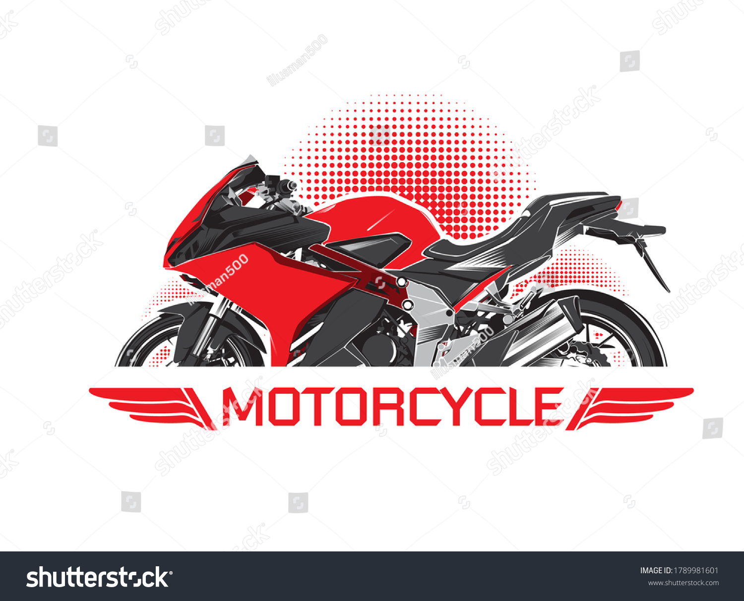 Vector Illustration Logo Motorcycle: เวกเตอร์สต็อก (ปลอดค่าลิขสิทธิ์ ...