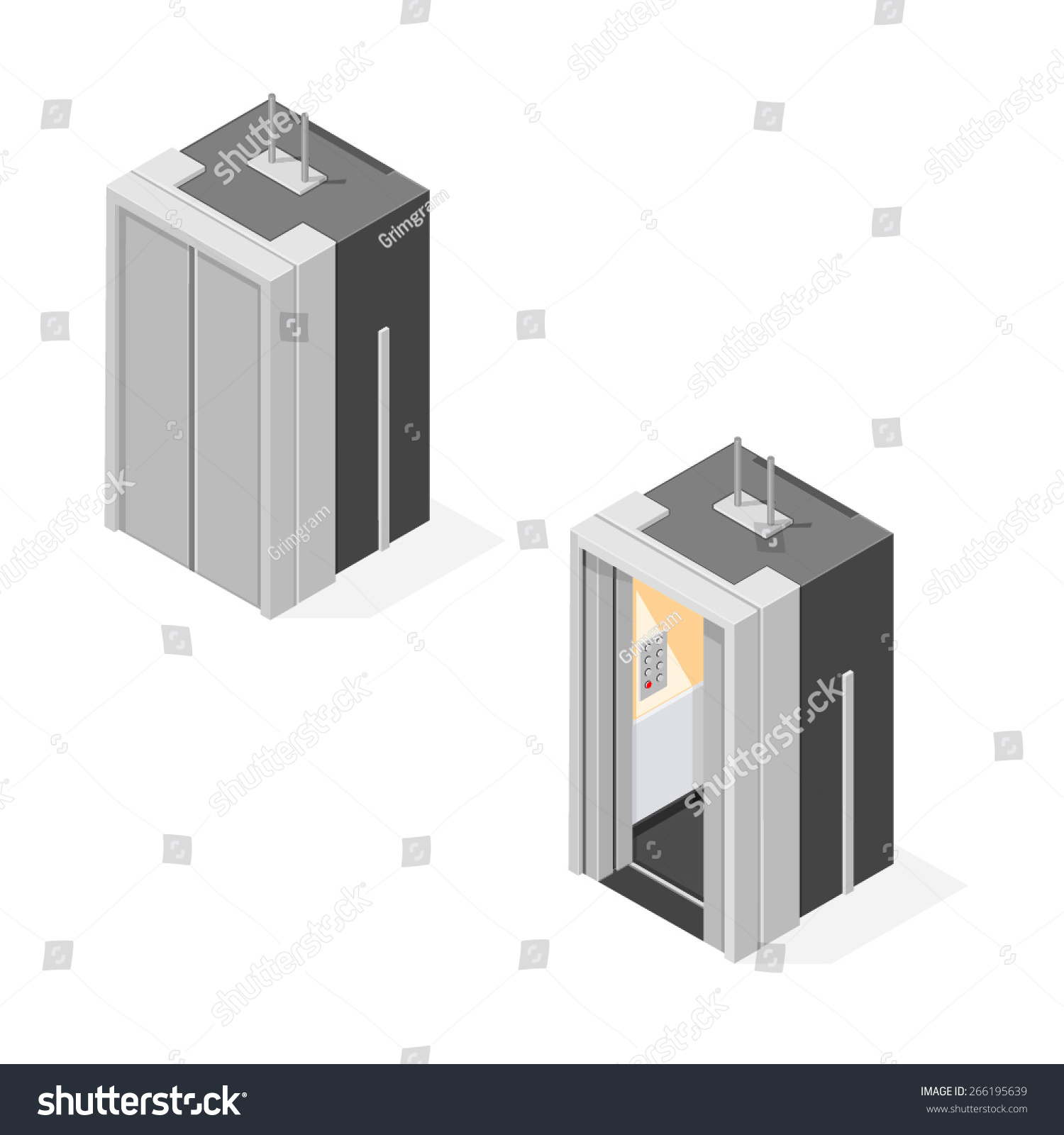 Vector Illustration Isometric Elevator Isometric Elevator Stock Vector ... Vector Illustration Isometric Elevator Isometric Elevator Stock Vector ...