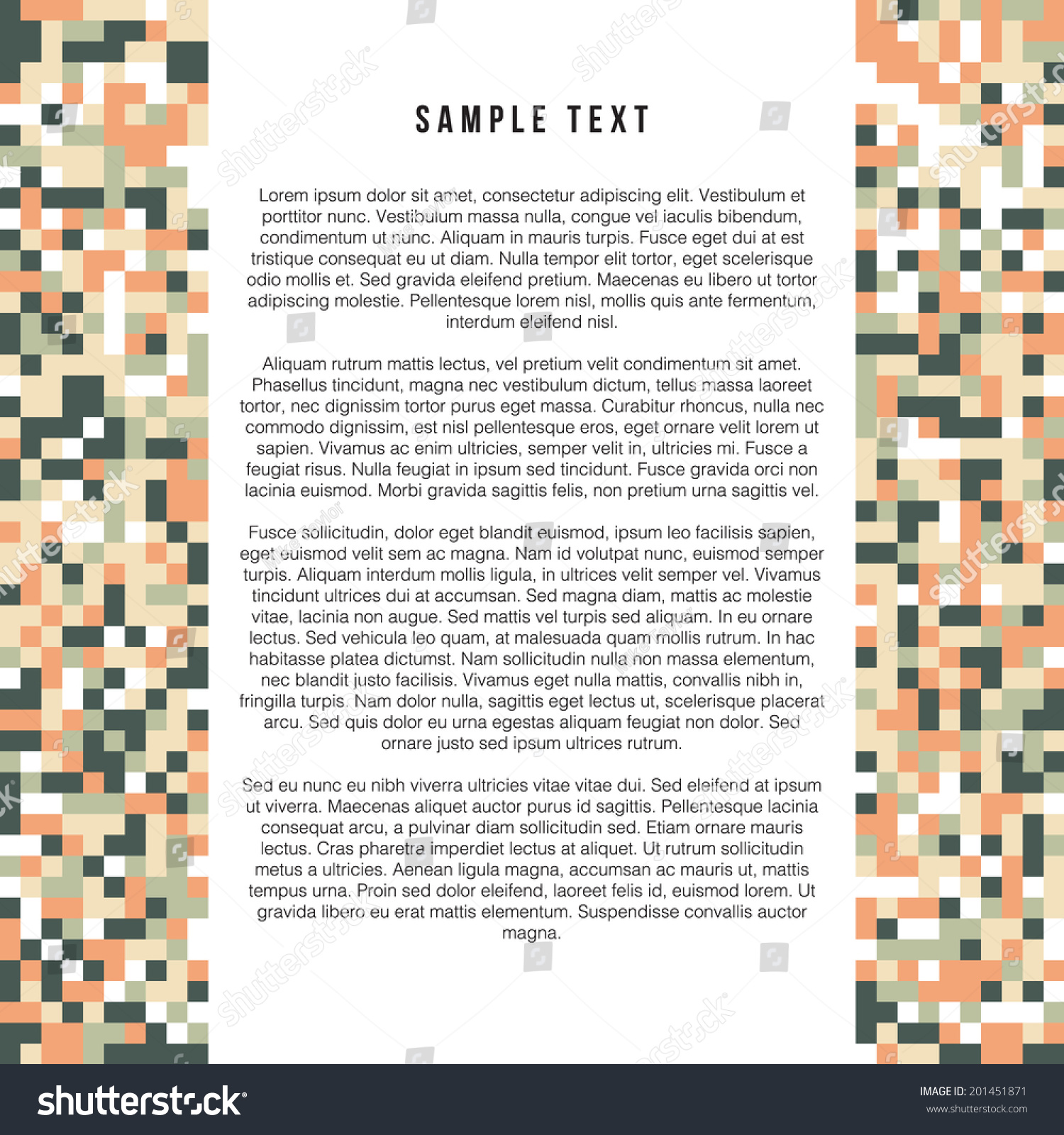 Vector Layout Design Pixel Art Style Stock Vector (Royalty Free ...