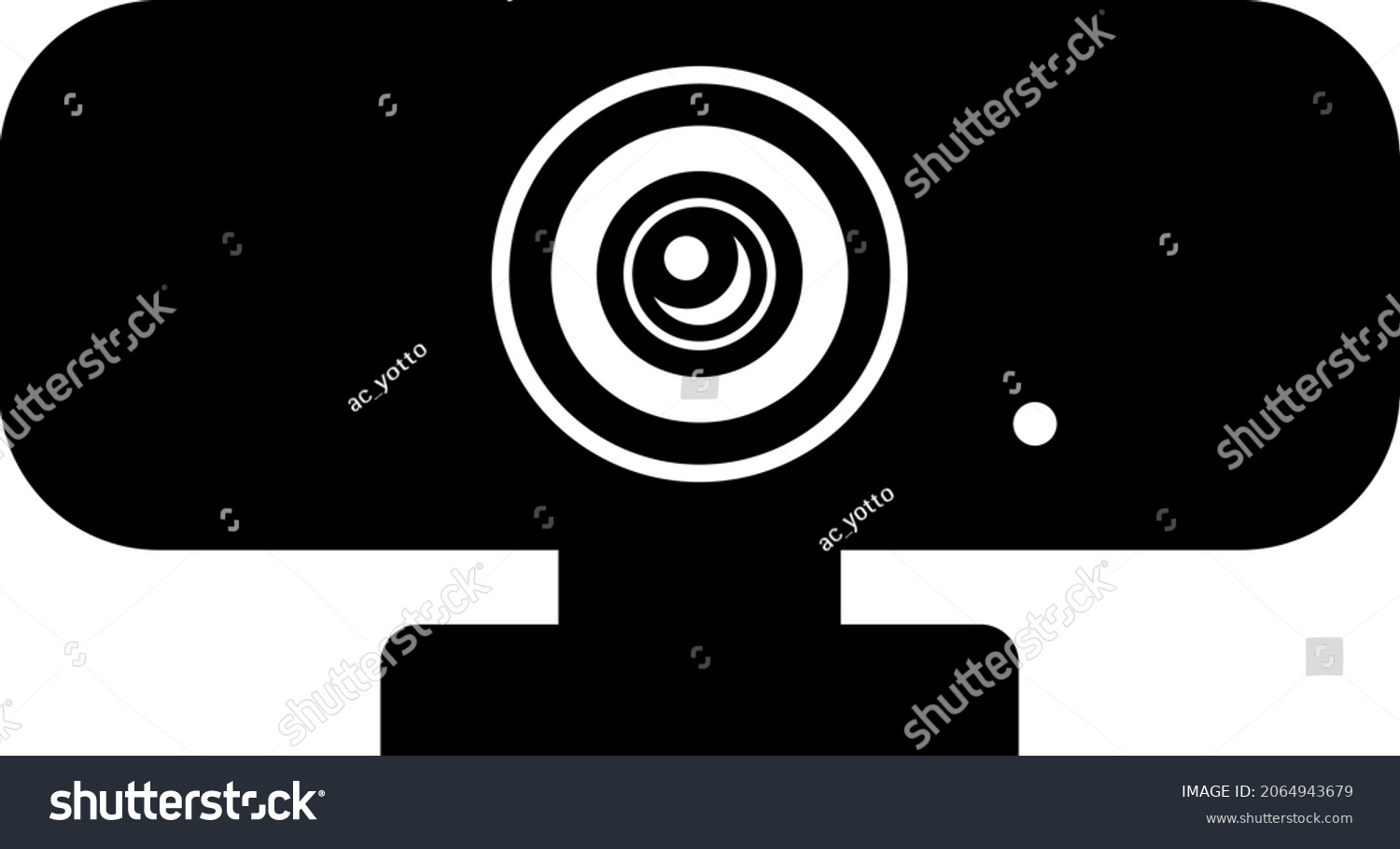 Webcam Isolated Vector Illustration Stock Vector (Royalty Free ...