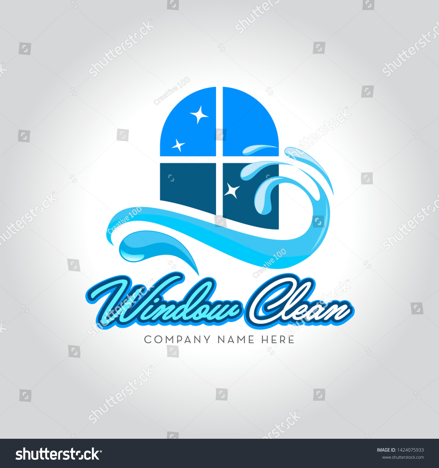 Window Cleaning Logo Vector Symbol Stock Vector (Royalty Free ...