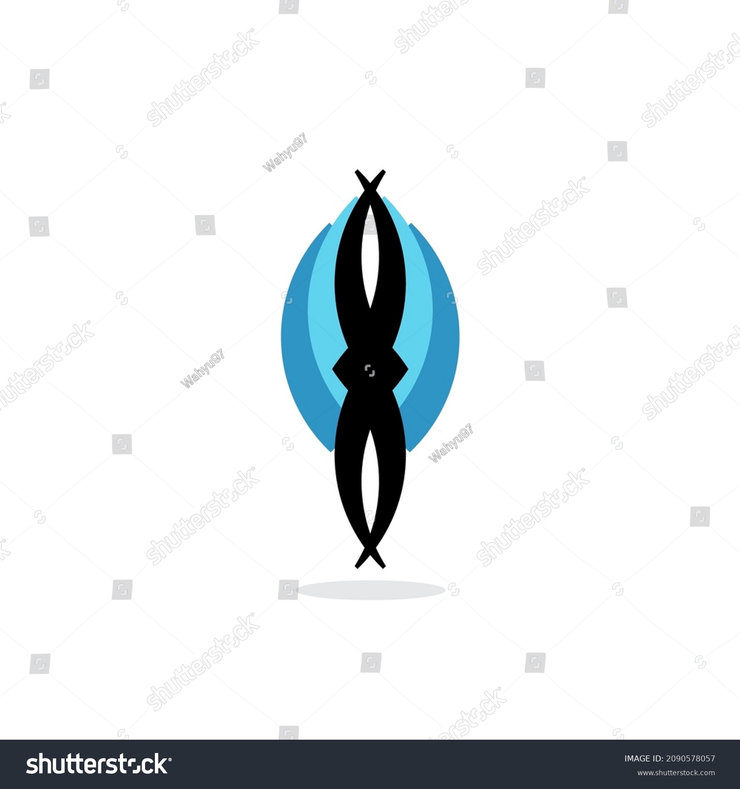 Winged Man Logo Vector Illustration Stock Vector (Royalty Free ...