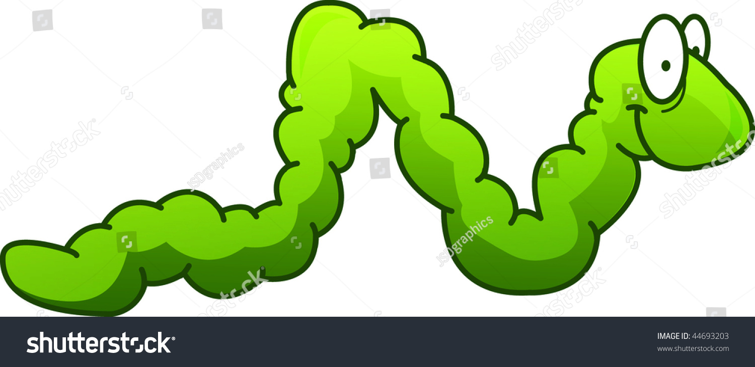 Worm Wiggling Stock Vector 44693203 - Shutterstock
