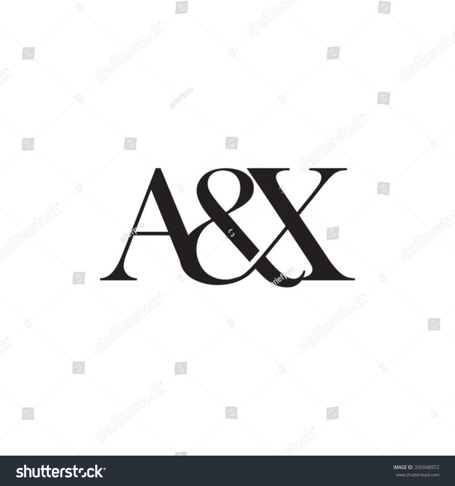 Ax Initial Logo Ampersand Monogram Logo: เวกเตอร์สต็อก (ปลอดค่า ...
