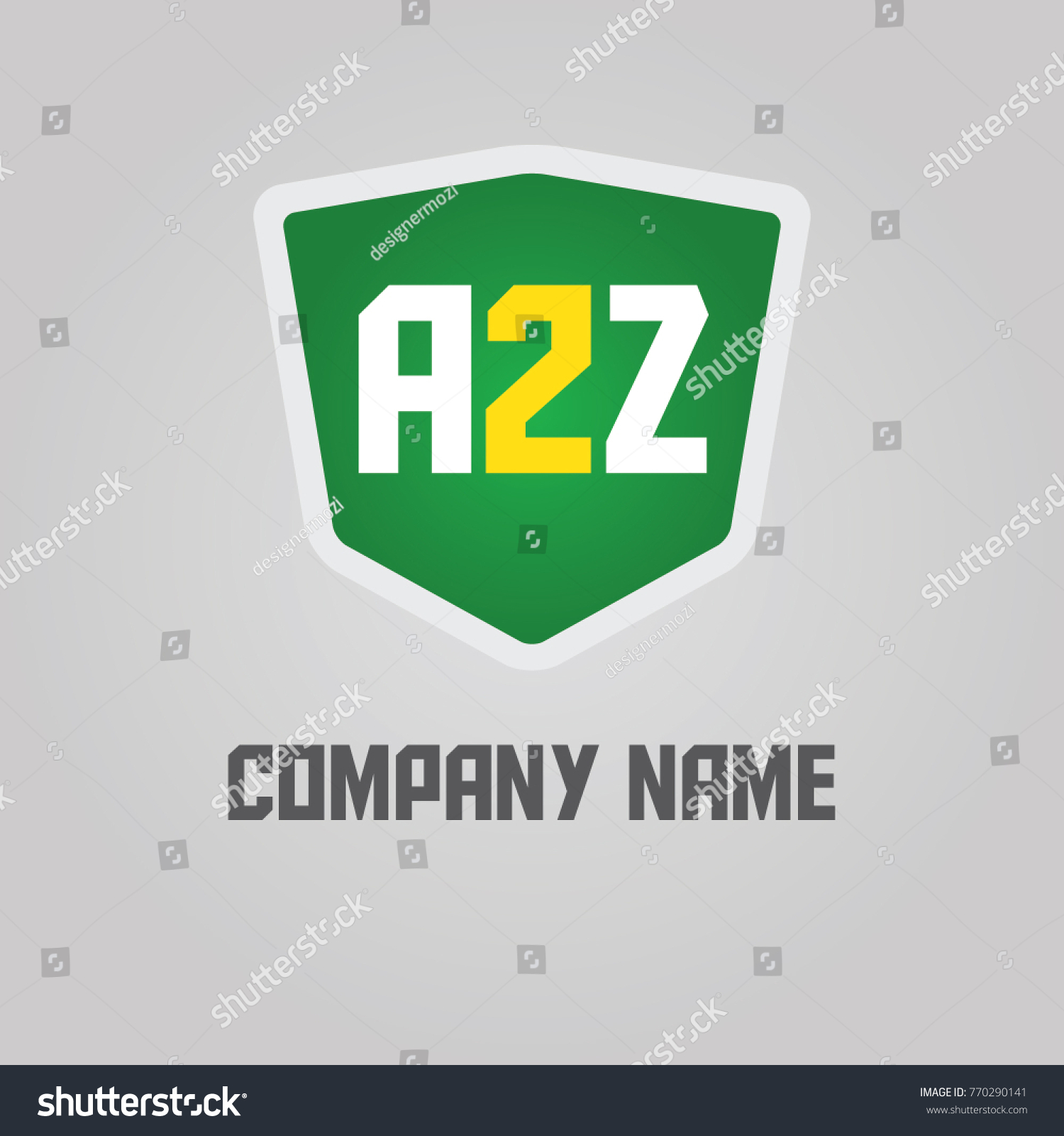 A2z Logo Design Shield: เวกเตอร์สต็อก (ปลอดค่าลิขสิทธิ์) 770290141 ...