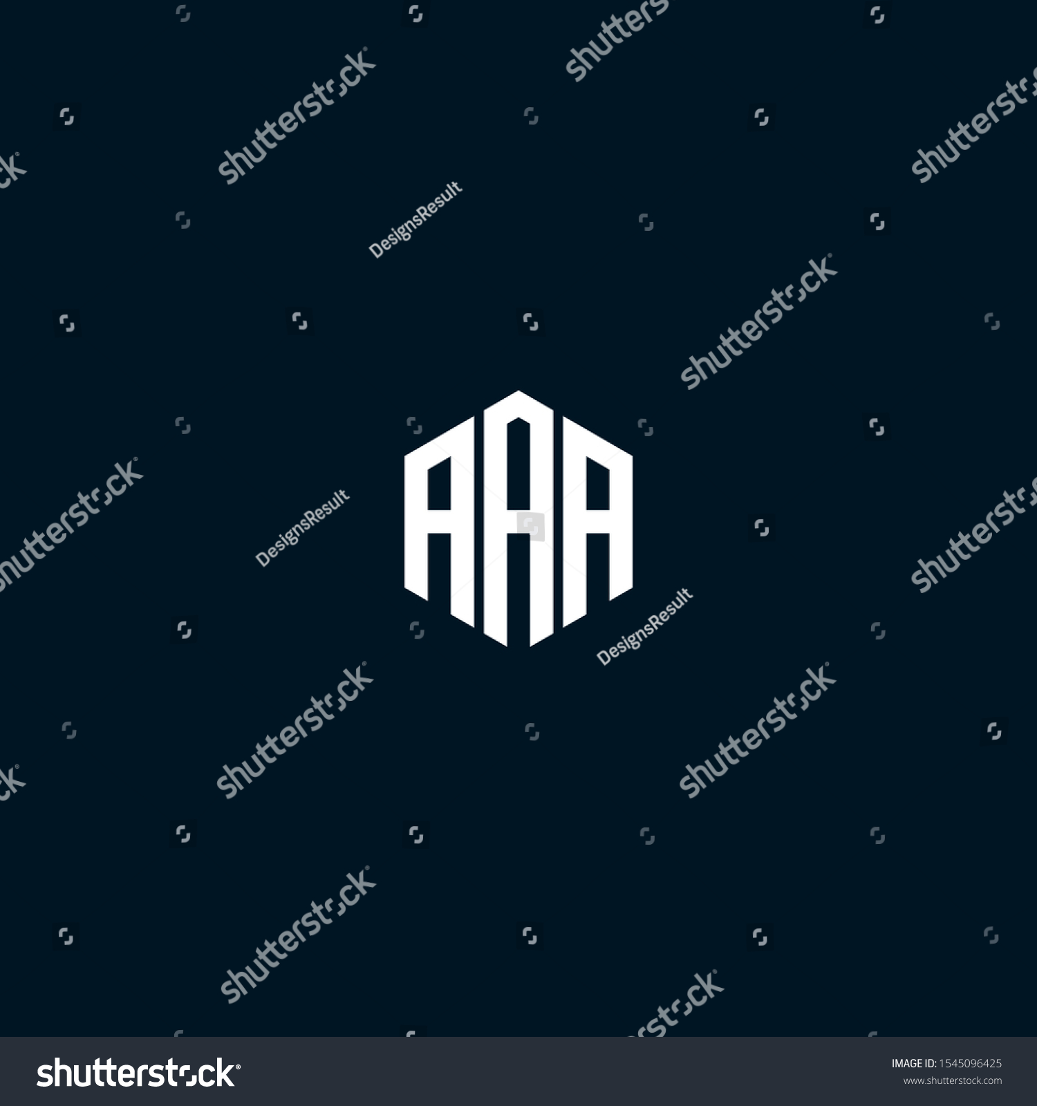 Aaa Initials Logo Designs Vector Template Stock Vector (Royalty Free ...