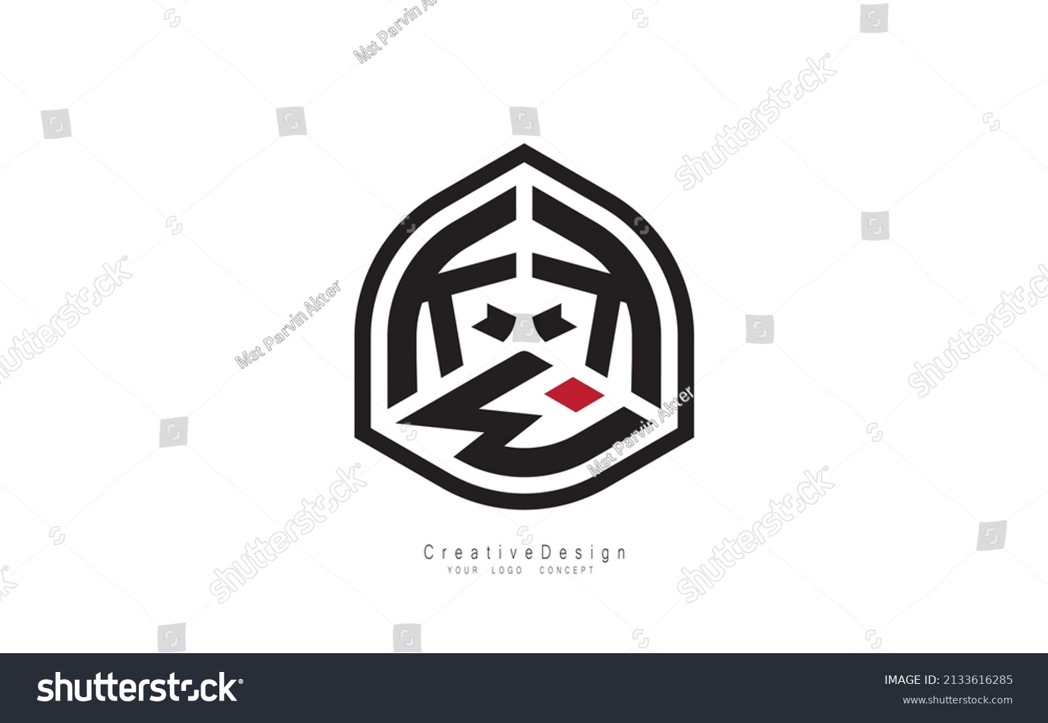 Aaa Letter Logo Design Template Vector Stock Vector (Royalty Free ...