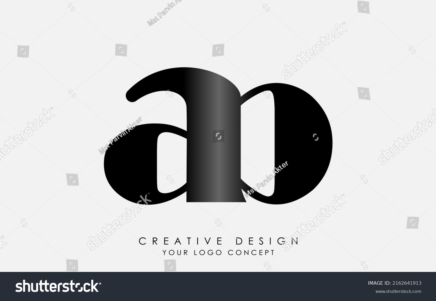 Ab Letter Logo Design Template Vector Stock Vector (Royalty Free ...