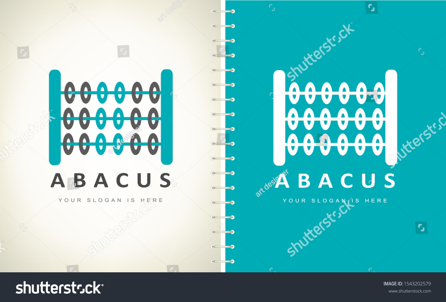 Abacus Logo Vector Design Illustration Stock Vector (Royalty Free ...
