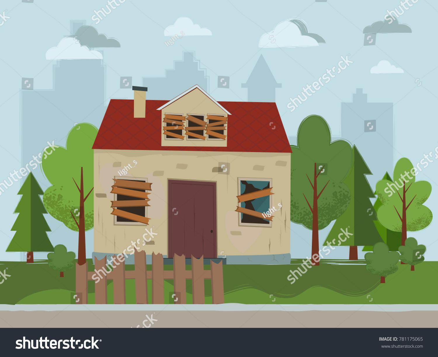 740 Run down house Stock Vectors, Images & Vector Art | Shutterstock