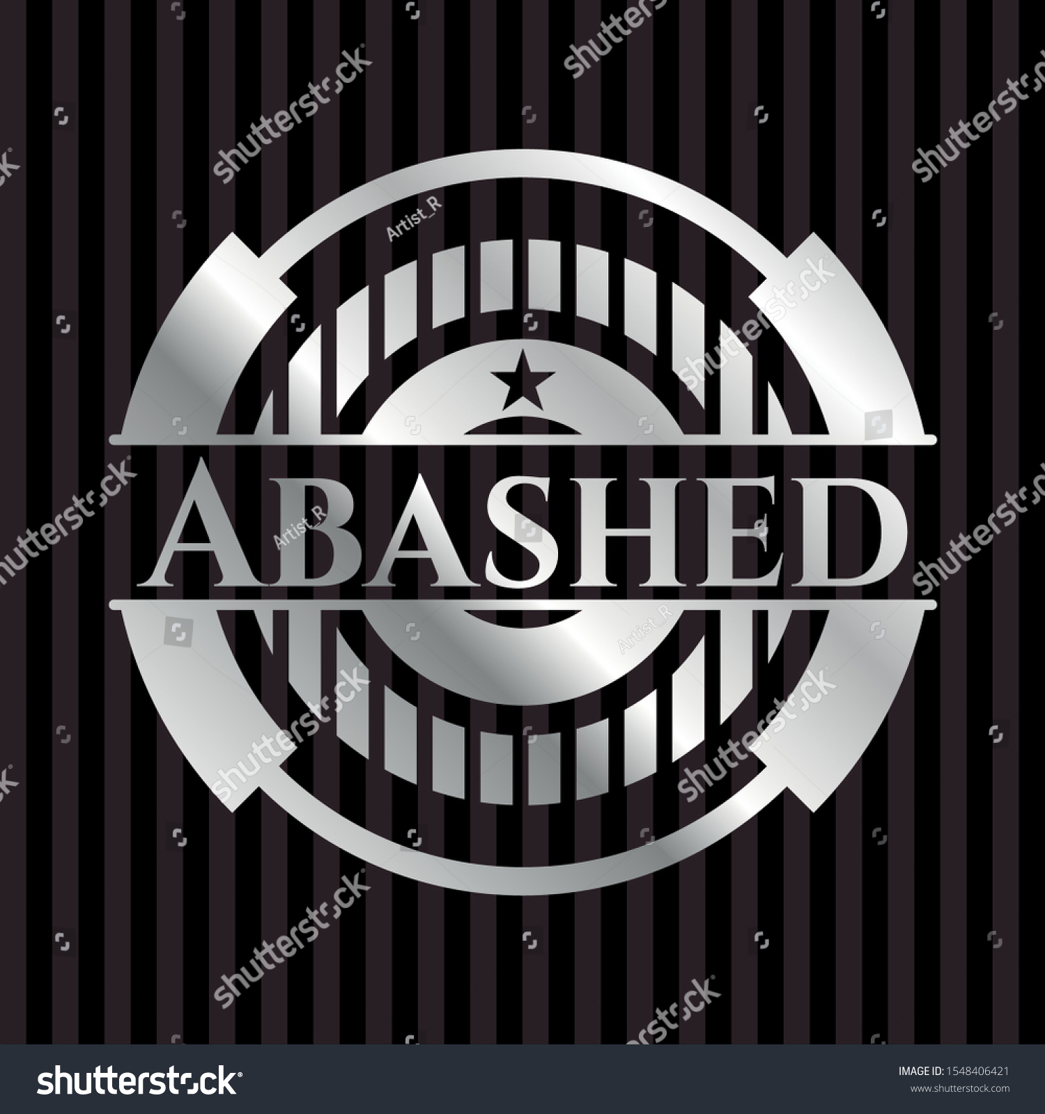 Abashed Silvery Badge Vector Illustration Mosaic Stock Vector (Royalty ...
