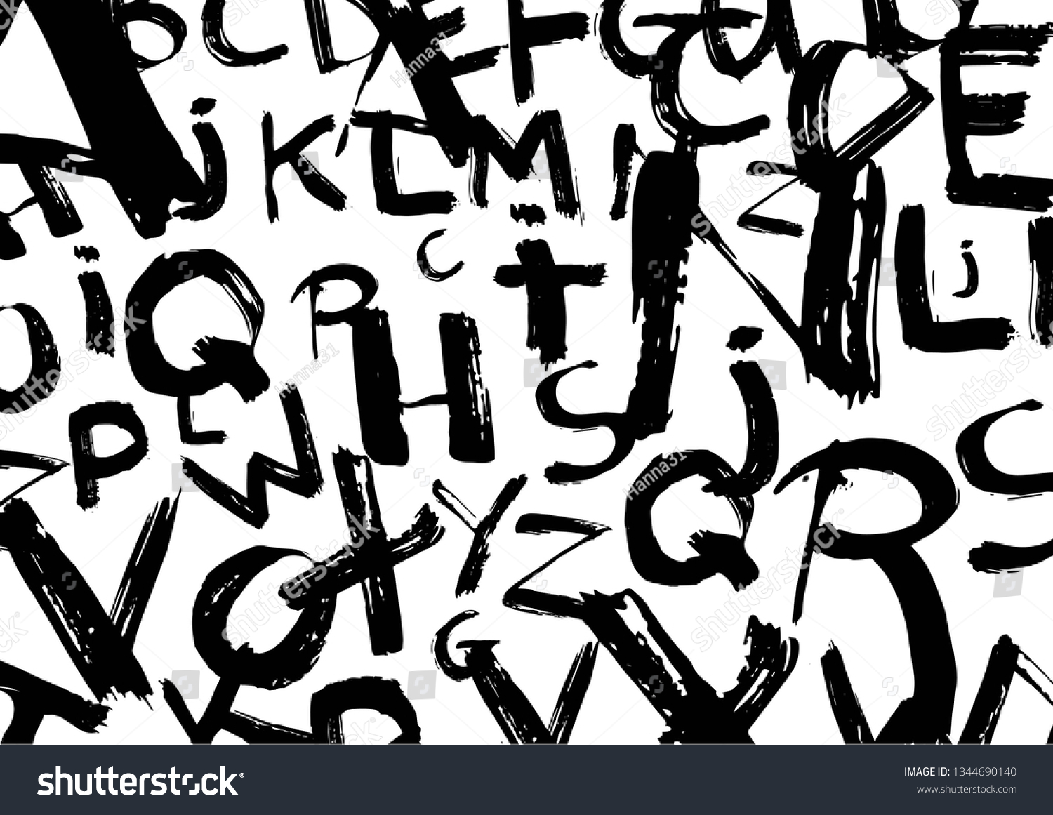 Abc Black White Background: เวกเตอร์สต็อก (ปลอดค่าลิขสิทธิ์) 1344690140