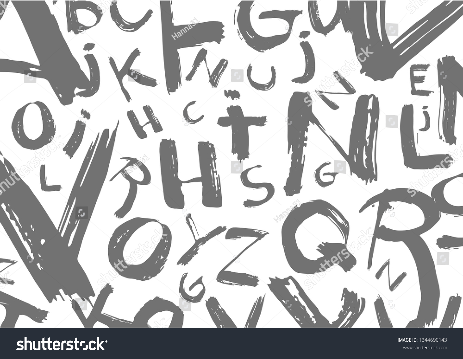 Abc Black White Background Stock Vector (Royalty Free) 1344690143 ...
