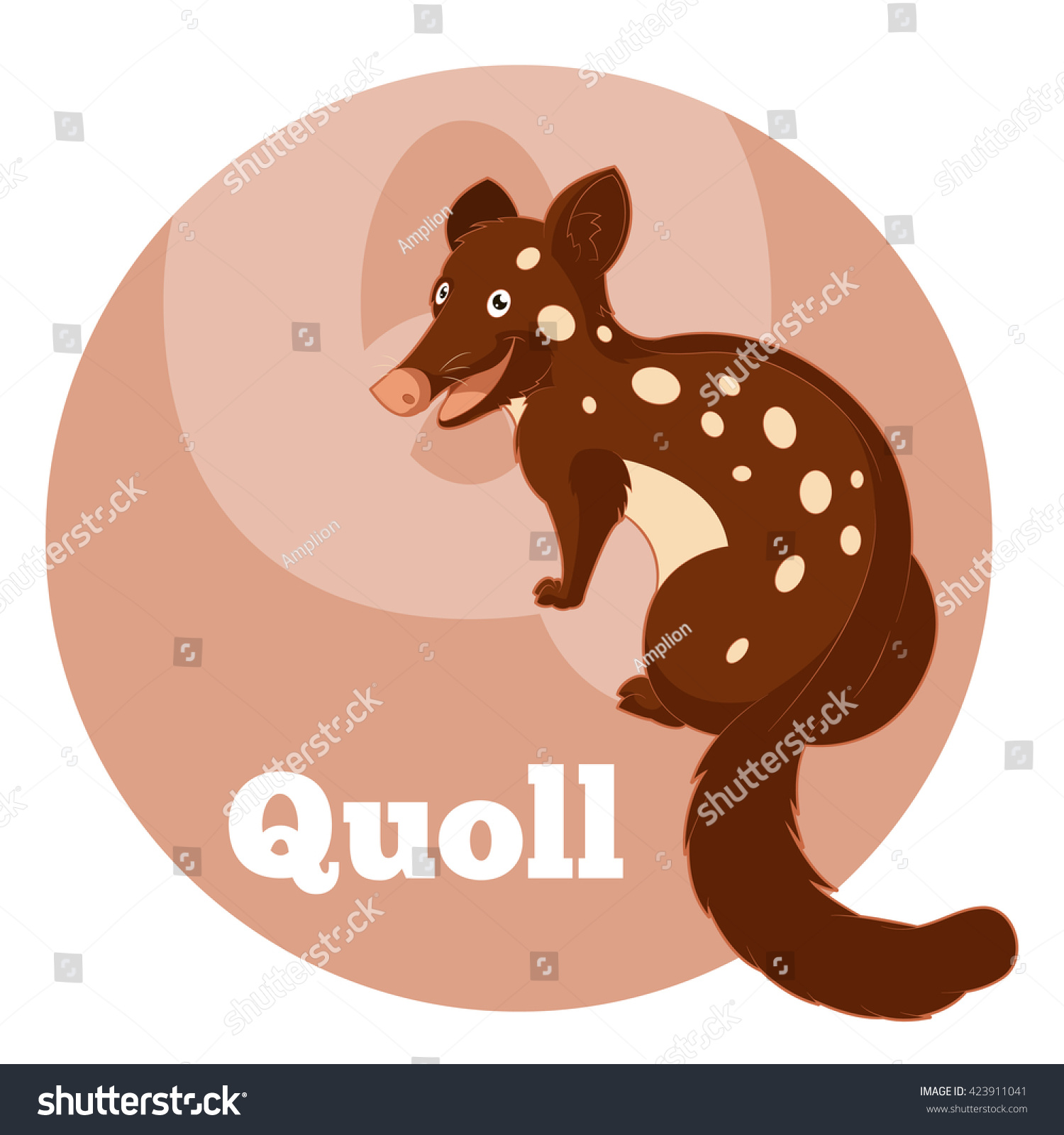 Abc Cartoon Quoll Stock Vector (Royalty Free) 423911041 | Shutterstock