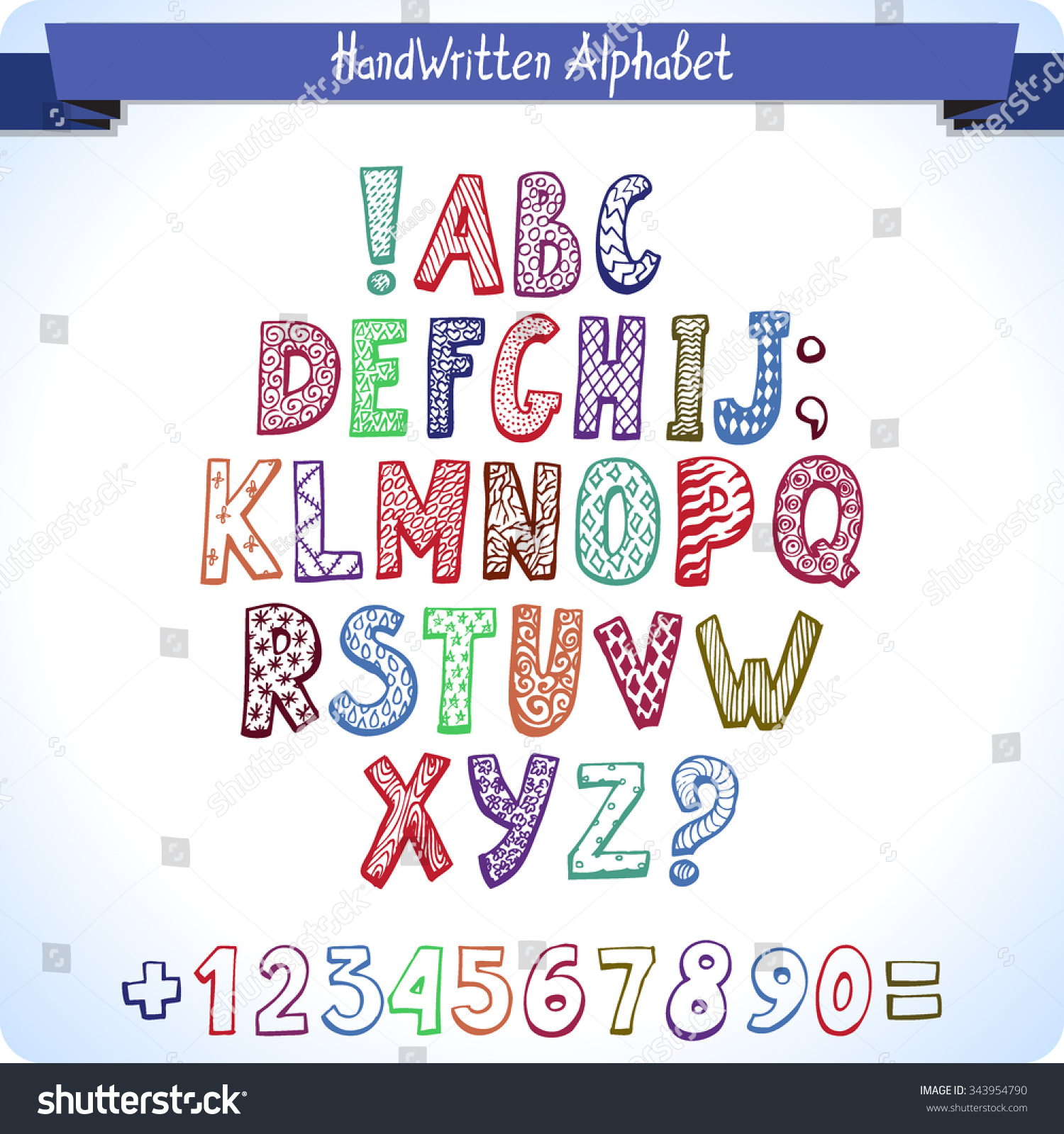 Abc Concept Typography Design Alphabet Vector Stock Vector (Royalty ...