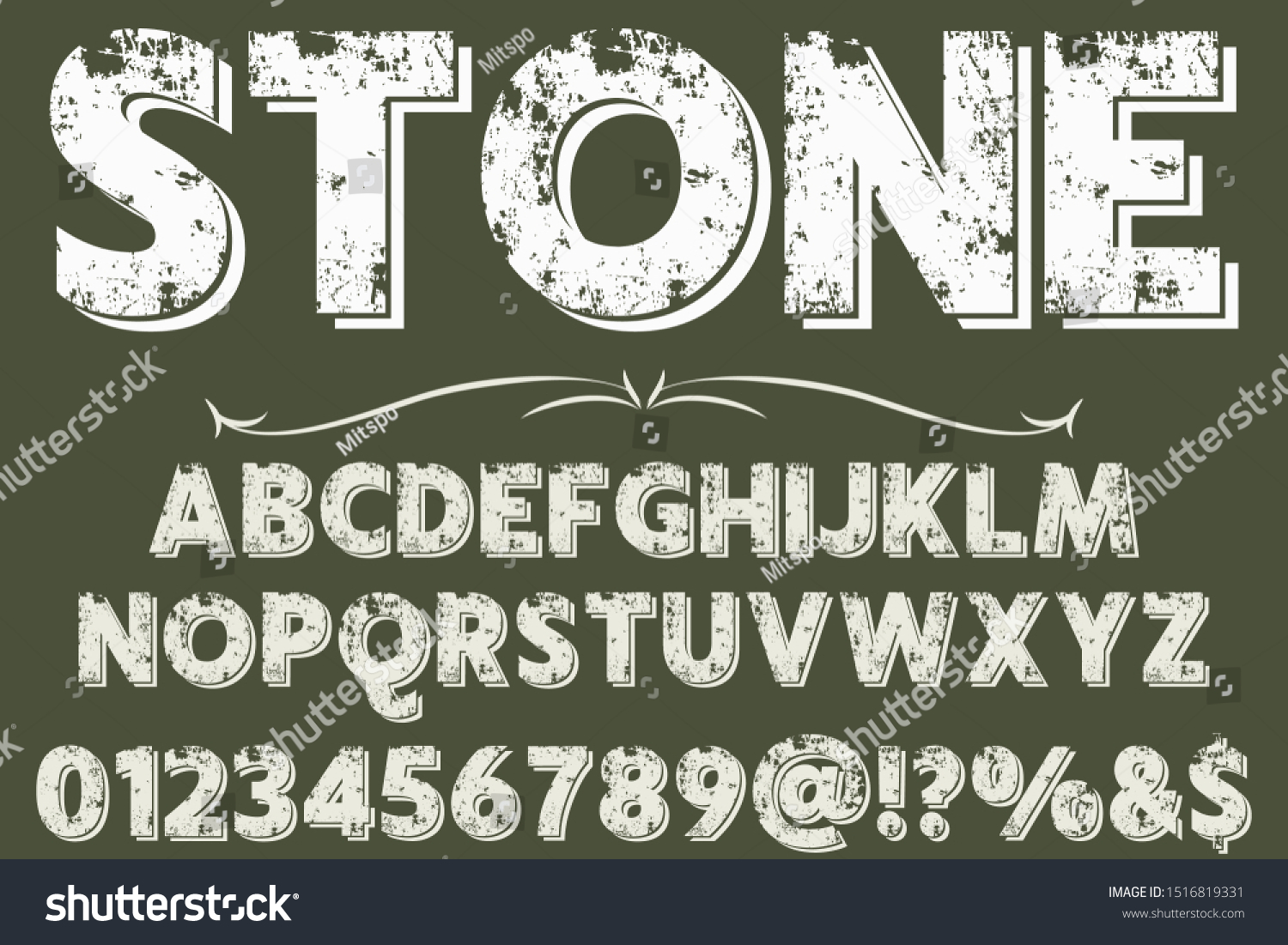 Abc Font Alphabet Script Typeface Handcrafted Stock Vector (Royalty ...