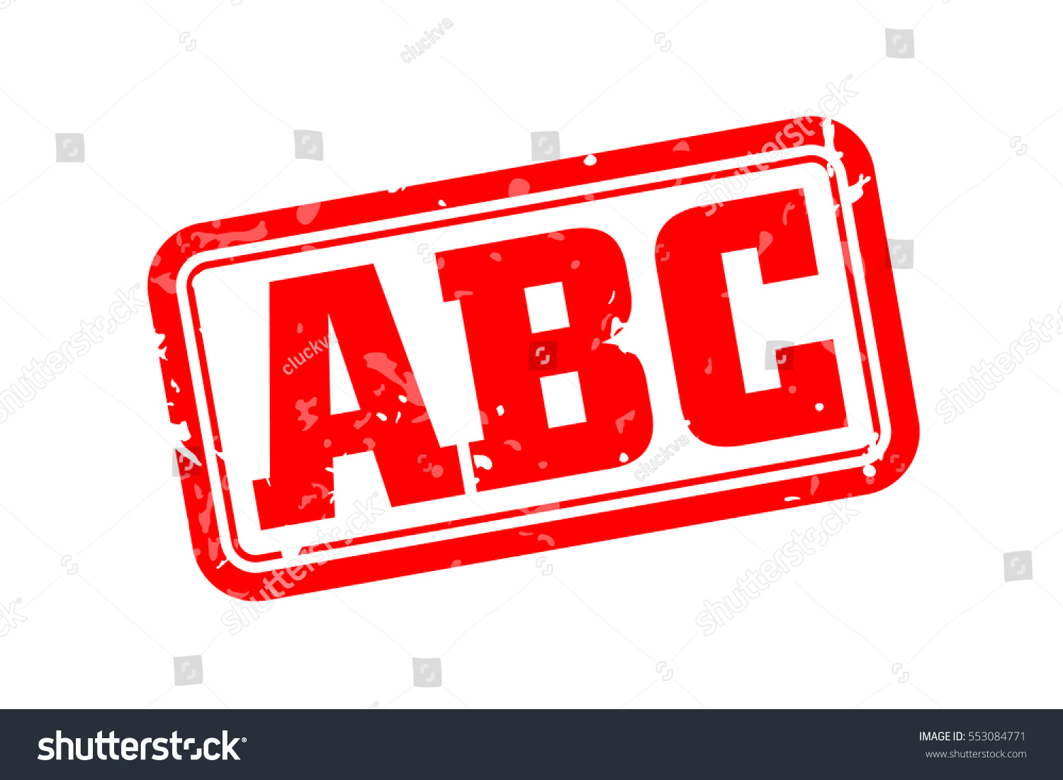 Abc Rubber Stamp Vector Illustration Stock Vector (Royalty Free ...