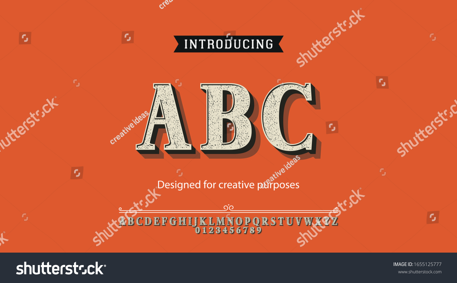 Abc Typeface Labels Different Type Designs Stock Vector (Royalty Free ...