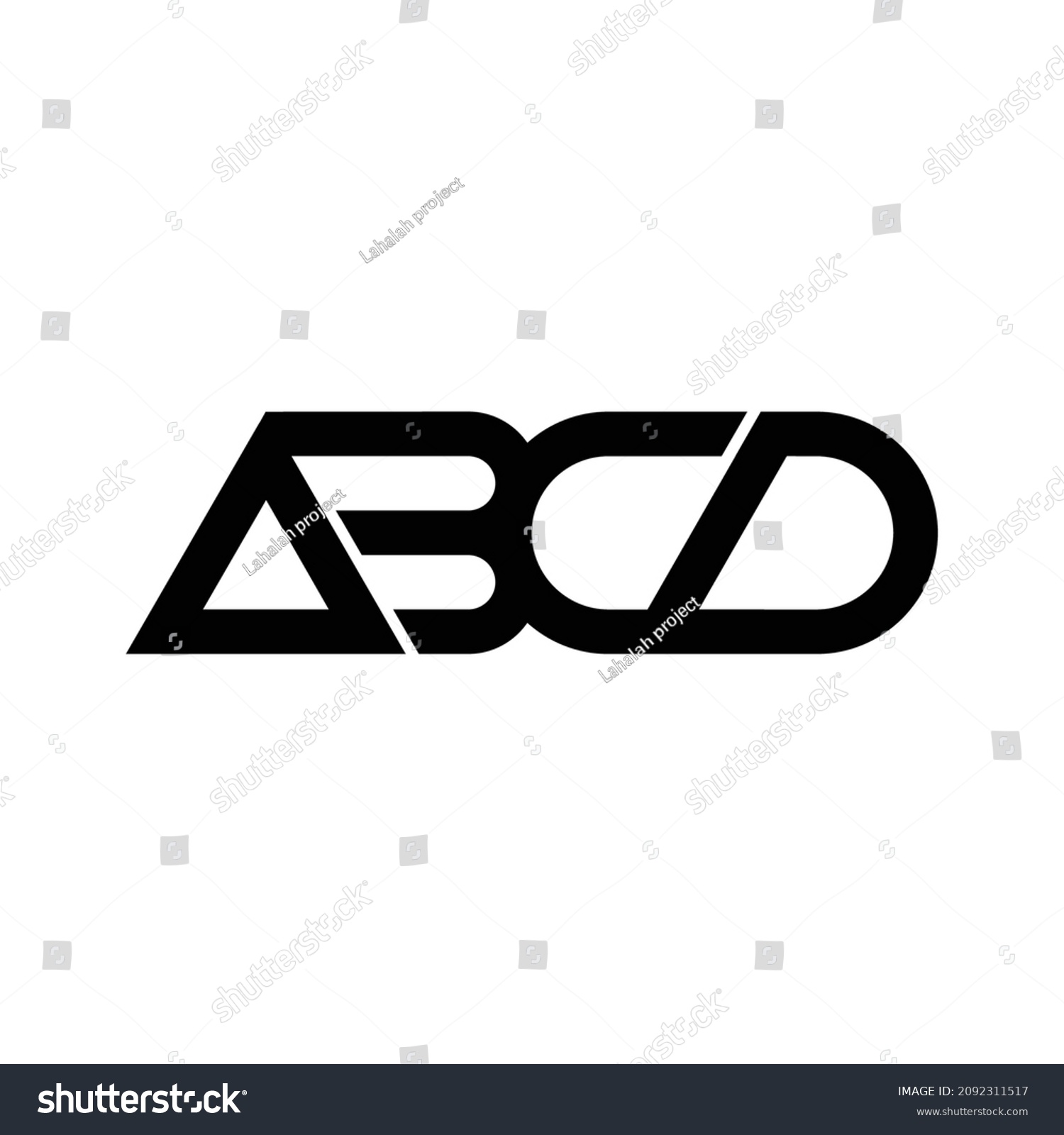 Abcd Tech Logo Simple Modern Eps Stock Vector (Royalty Free) 2092311517