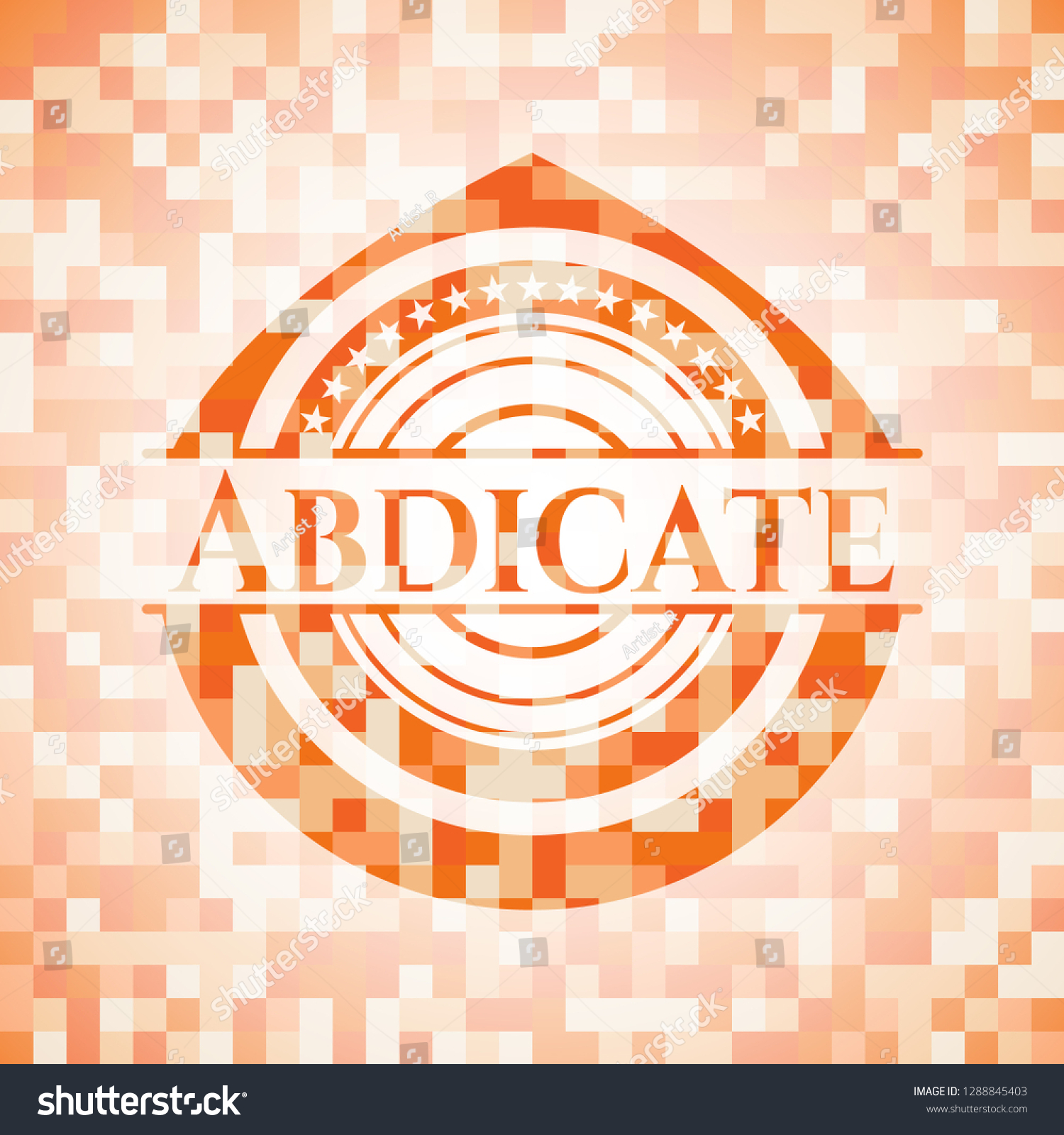 Abdicate Abstract Orange Mosaic Emblem Background Stock Vector (Royalty ... Abdicate Abstract Orange Mosaic Emblem Background Stock Vector (Royalty ...