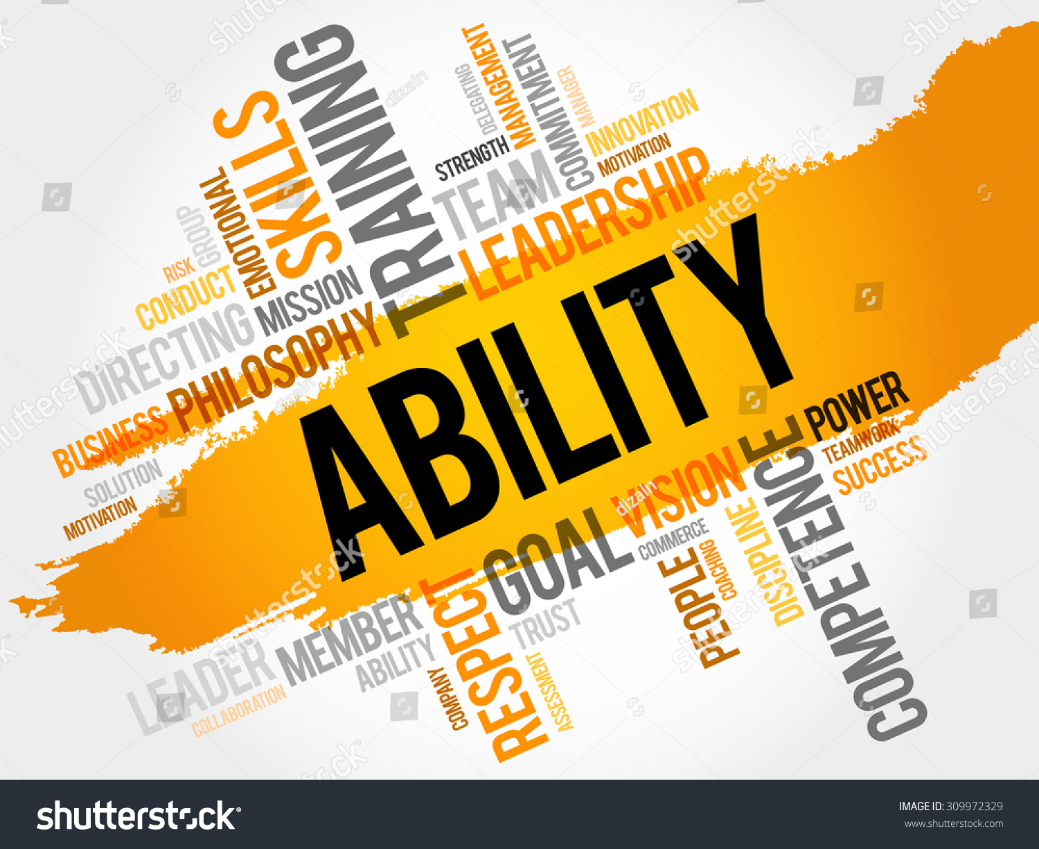 Ability Word Cloud Business Concept Stock Vector (Royalty Free ...