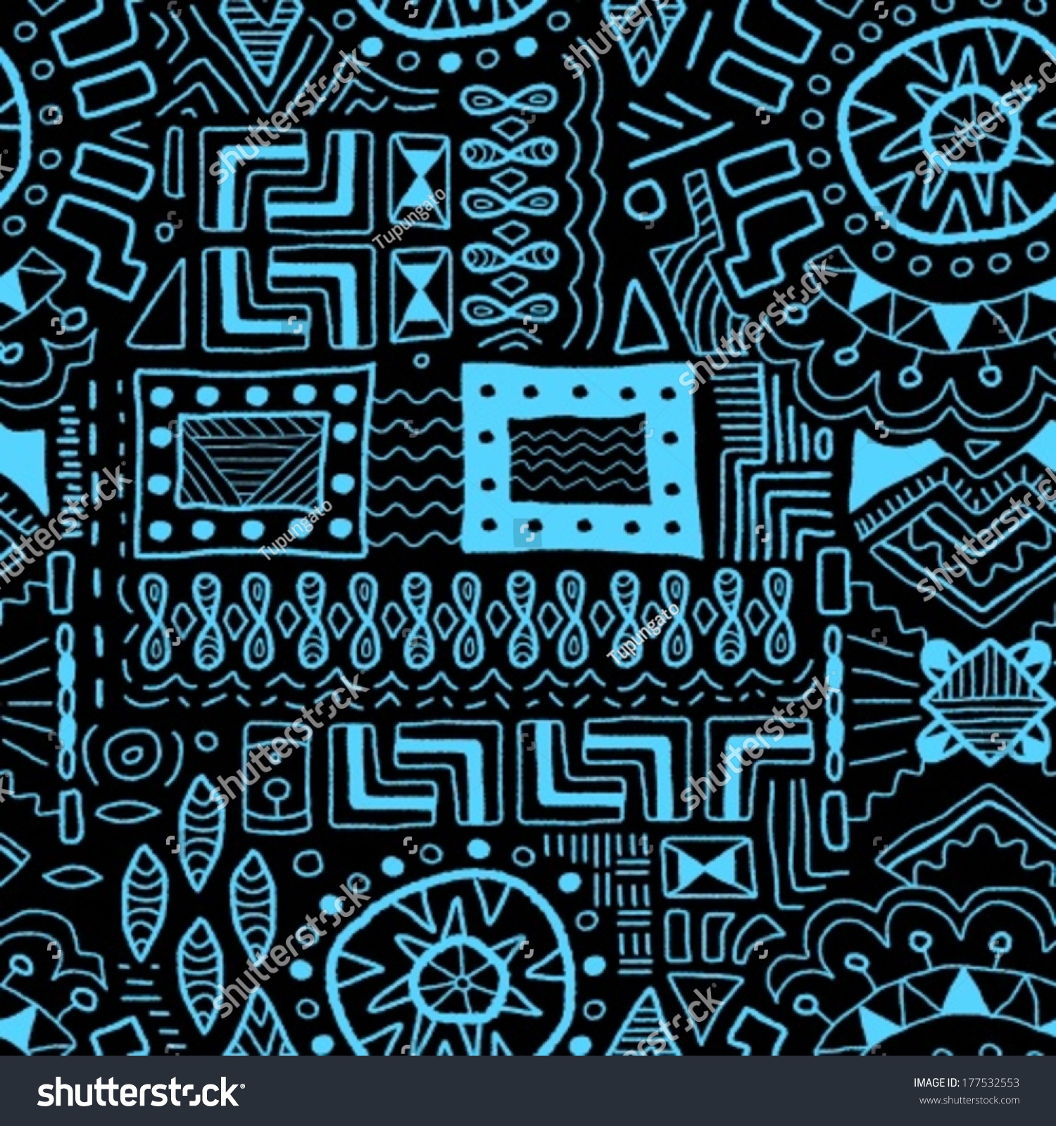 Aboriginal Art Background Indigenous African Patterns 库存矢量图（免版税 ...