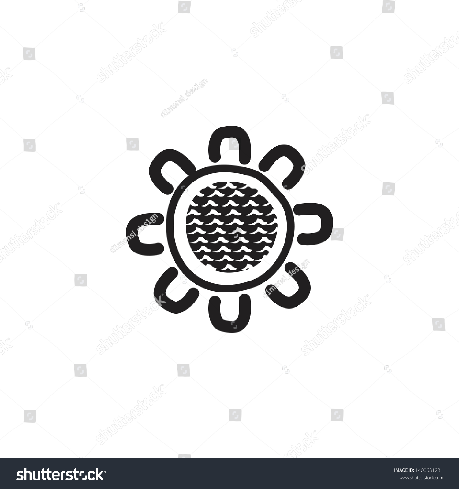 Aboriginal Art Logo Design Icon Vector Stock Vector (Royalty Free ...