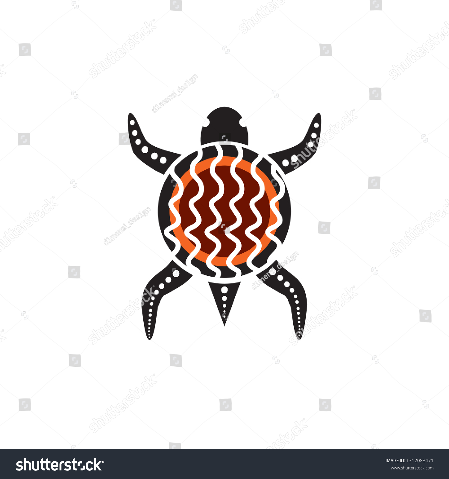 Aboriginal Art Logo Design Vector Template Stock Vector (Royalty Free ...