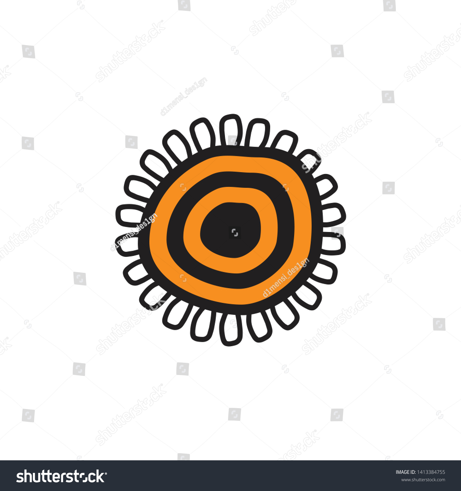 Aboriginal Art Logo Icon Design Vector Stock Vector (Royalty Free ...