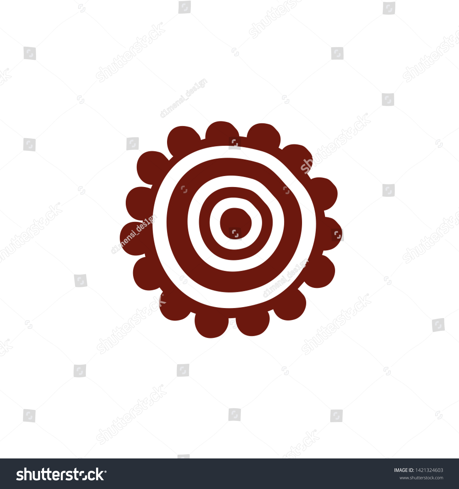 Aboriginal Art Logo Icon Design Vector Stock Vector (Royalty Free ...