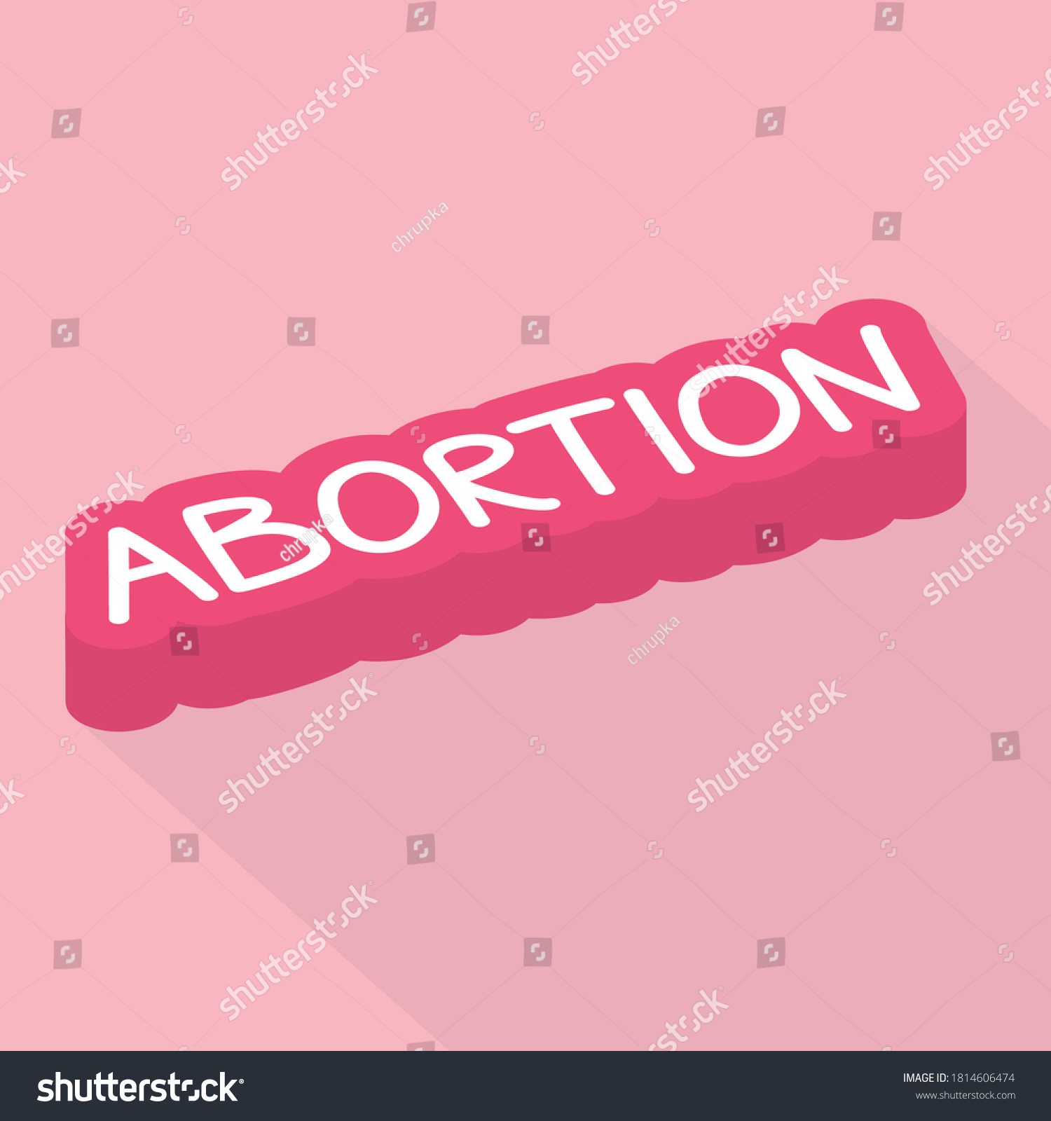 Abortion Word Concept Vector Illustration Stock Vector (Royalty Free ...