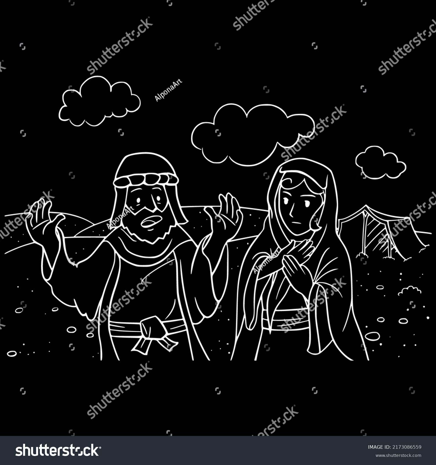 Abraham Bible Modern Premium Designer Vector Stock Vector (Royalty Free ...