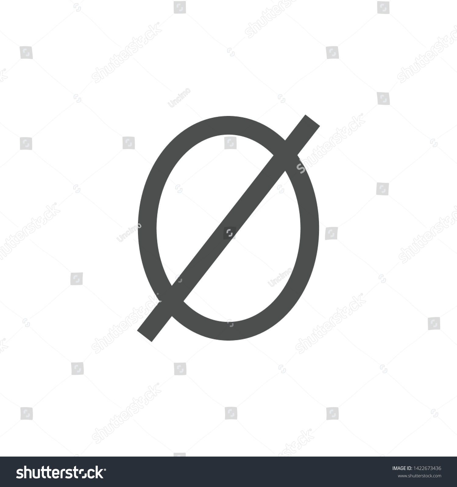 Absolute Zero Icon Math Symbol Modern Stock Vector (Royalty Free ...