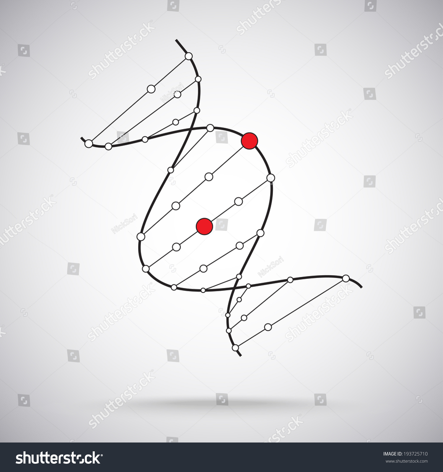Abstract Abnormalities Dna Molecule Vector Graphics Stock Vector ...
