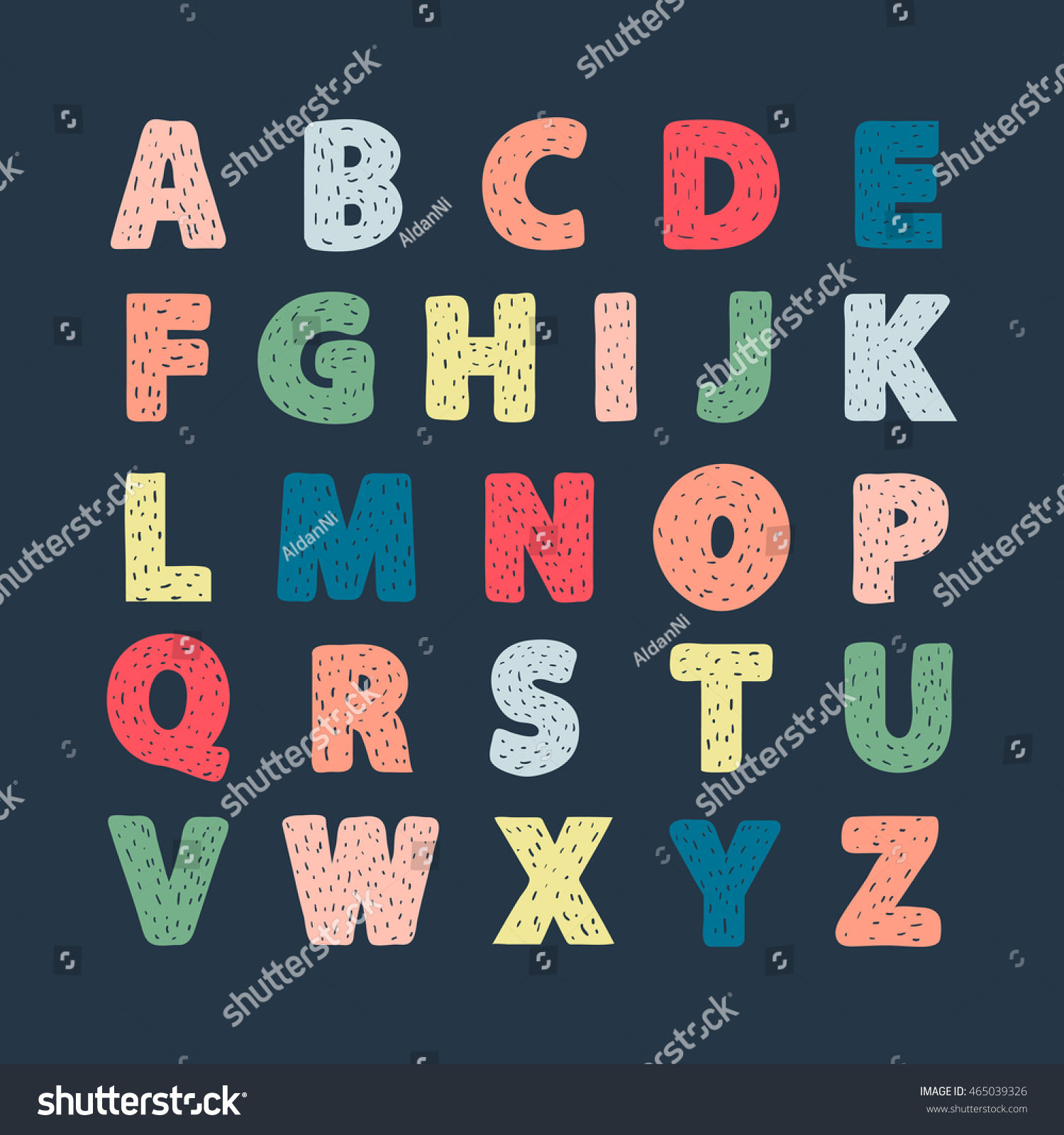 Abstract Alphabet Stock Vector 465039326 : Shutterstock