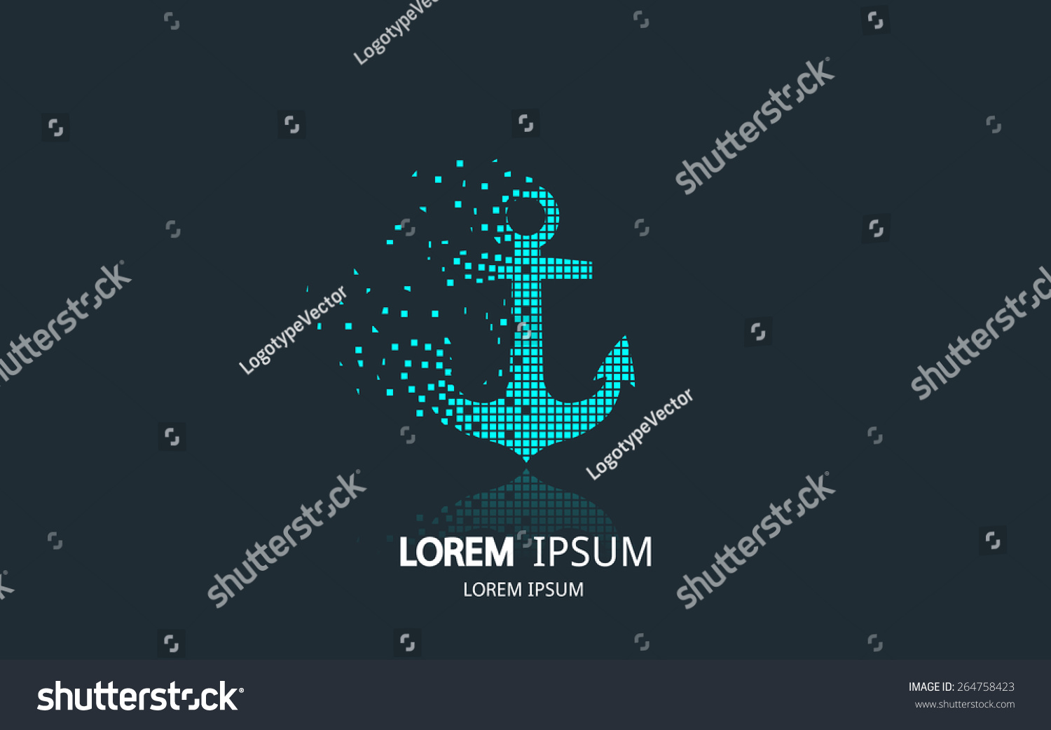 「Abstract Anchor Logo Vector Logotype Design」のベクター画像素材（ロイヤリティフリー ...